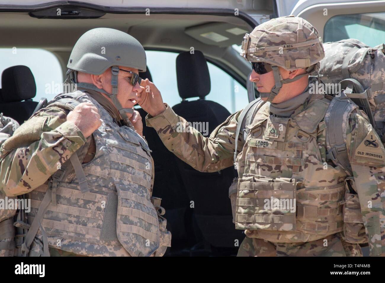 Pfc. James Loper, a cavalry scout assigned to 1st Squadron, 1st Cavalry ...
