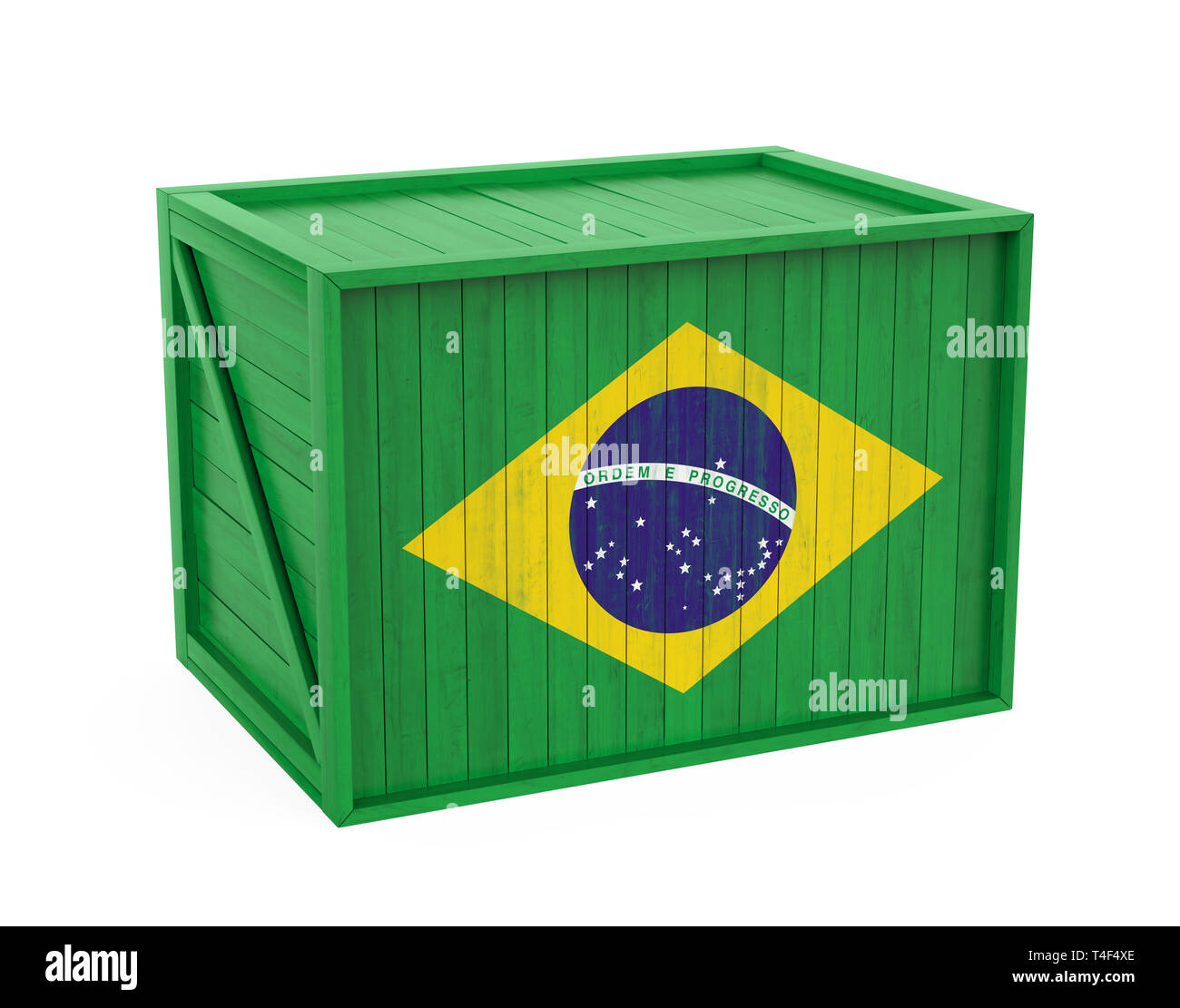 Cargo container brazilian flag hi-res stock photography and images - Alamy