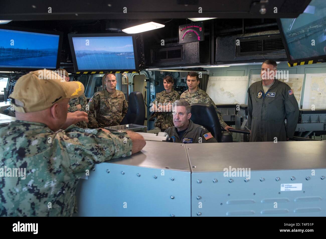 PEARL HARBOR, Hawaii (Apr. 6, 2019) Capt. Andrew Carlson, commanding ...