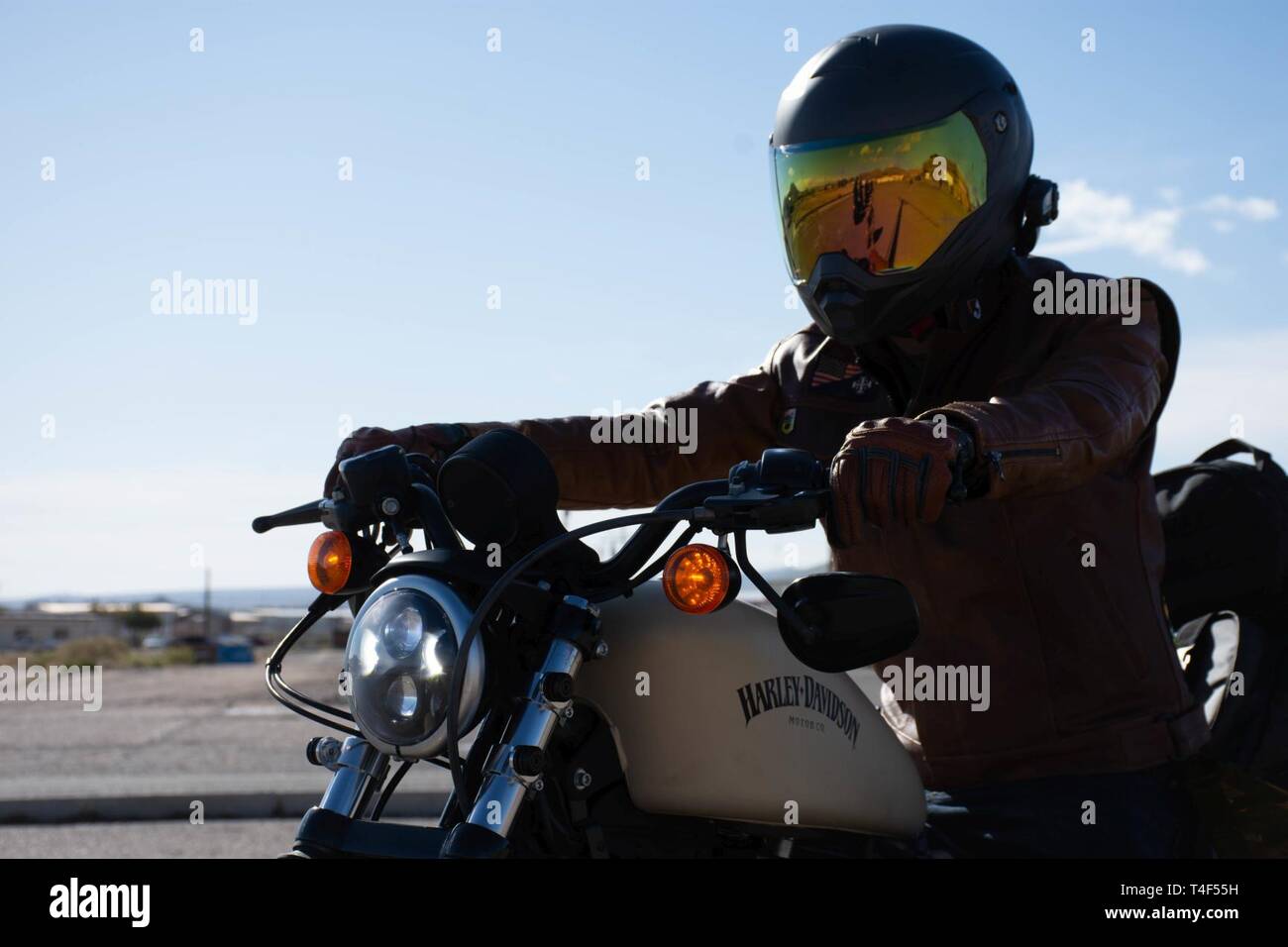 11th Armored Cavalry Regiment Trooper prepares to take off during ...