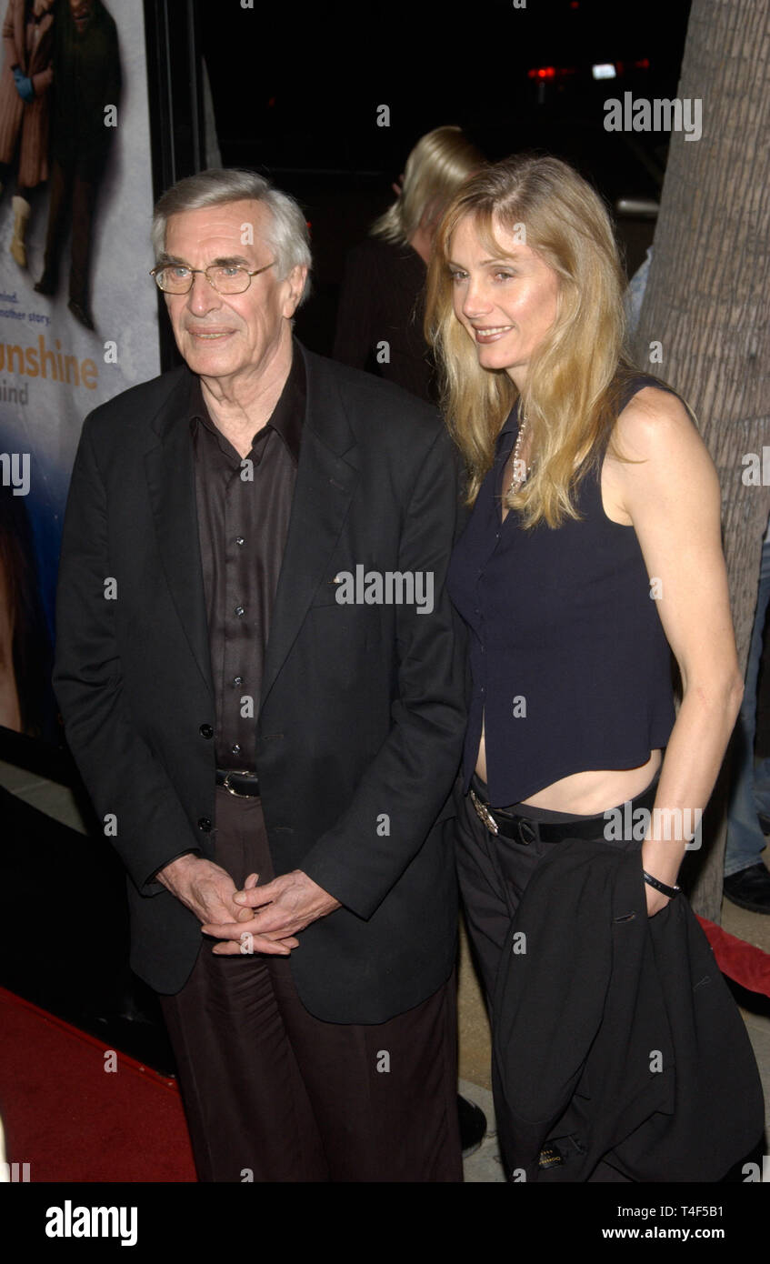 LOS ANGELES, CA. March 09, 2004: Actor MARTIN LANDAU & wife at the ...