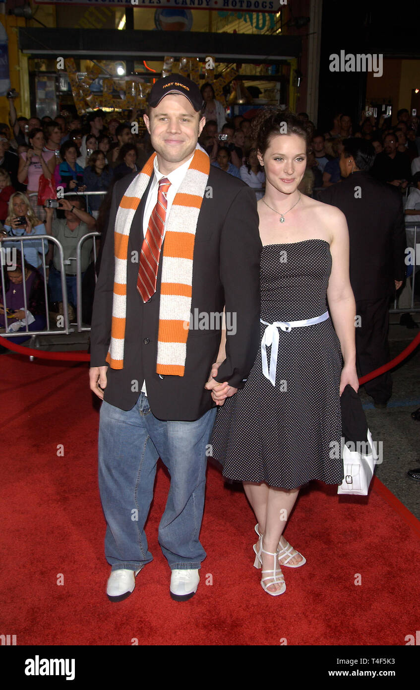 LOS ANGELES, CA. March 12, 2004: Actor RYAN HURST & date at the world ...