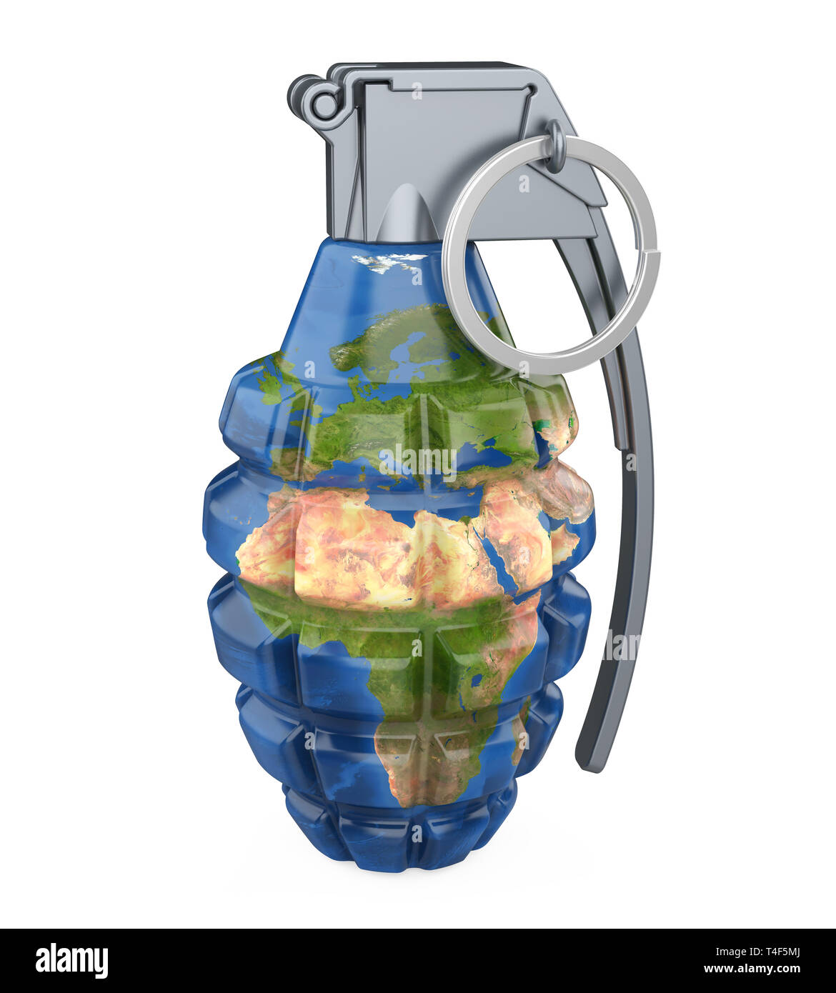 Grenade Bomb World Map Isolated Stock Photo - Alamy