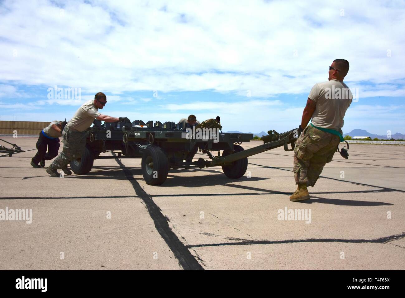 Airmen from the 355th Maintenance Group assigned to Davis-Monthan Air ...