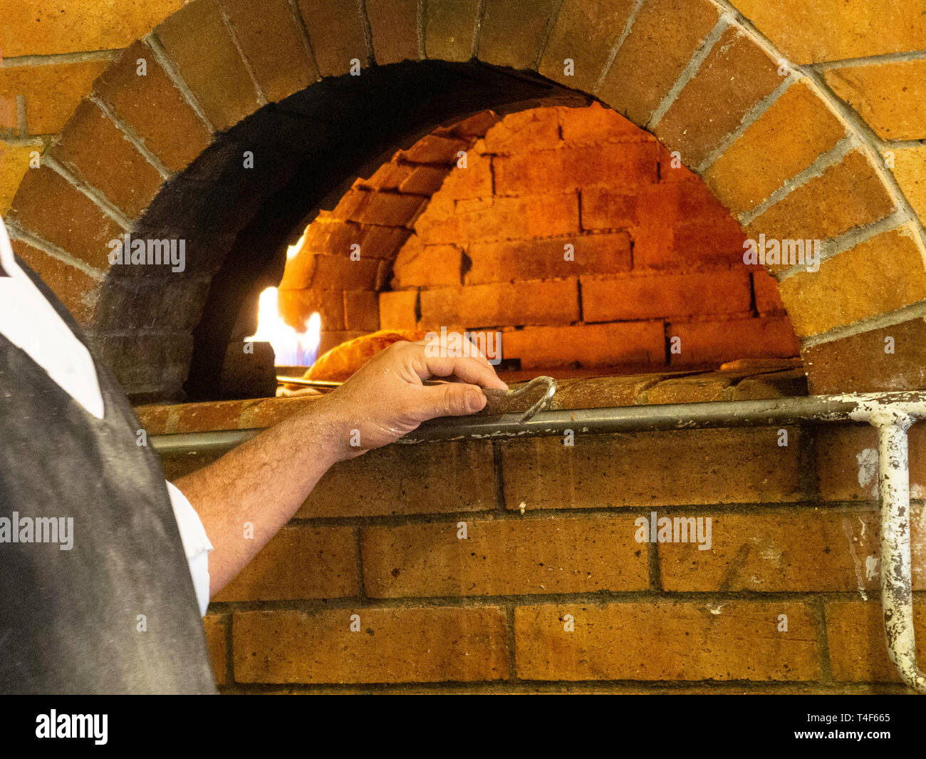 pita breads in typical brick wood pita bread is a type of flat bread ...
