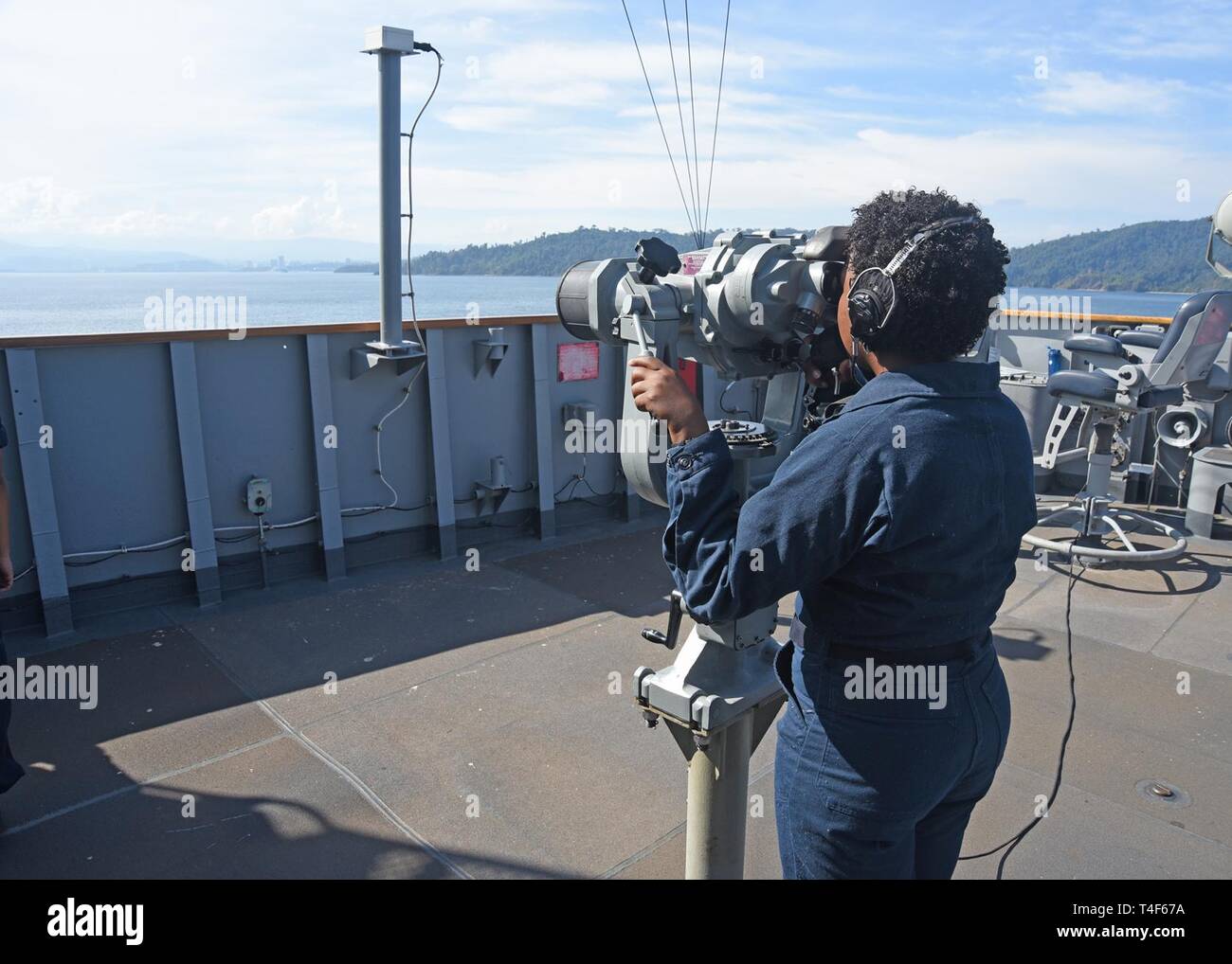 KOTA KINABALU, Malaysia (April 11, 2019) - Operations Specialist Seaman ...