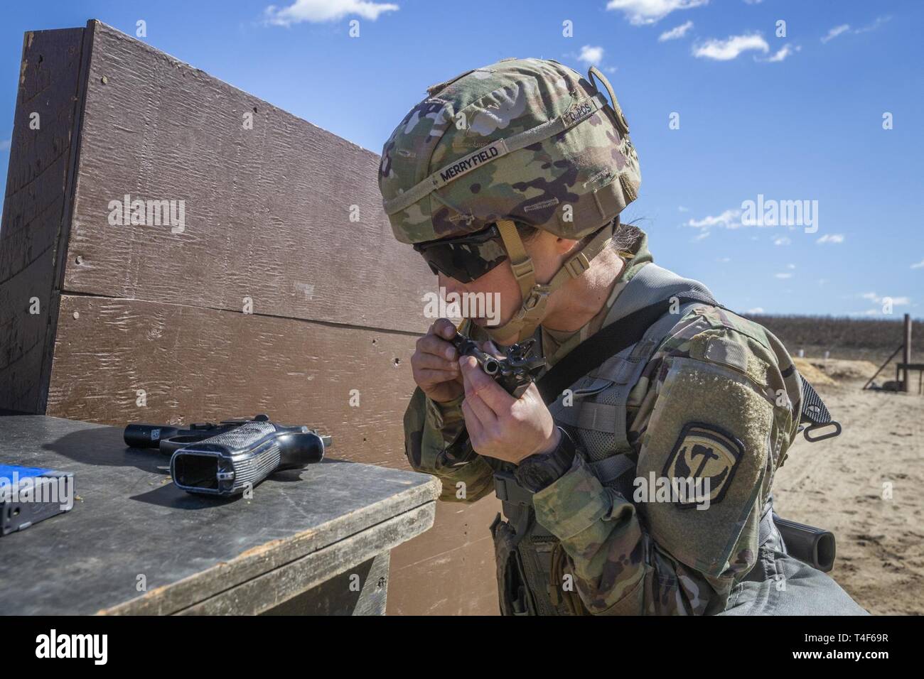 U.S. Army Sgt. Samantha L. Merryfield, 328th Military Police Company ...