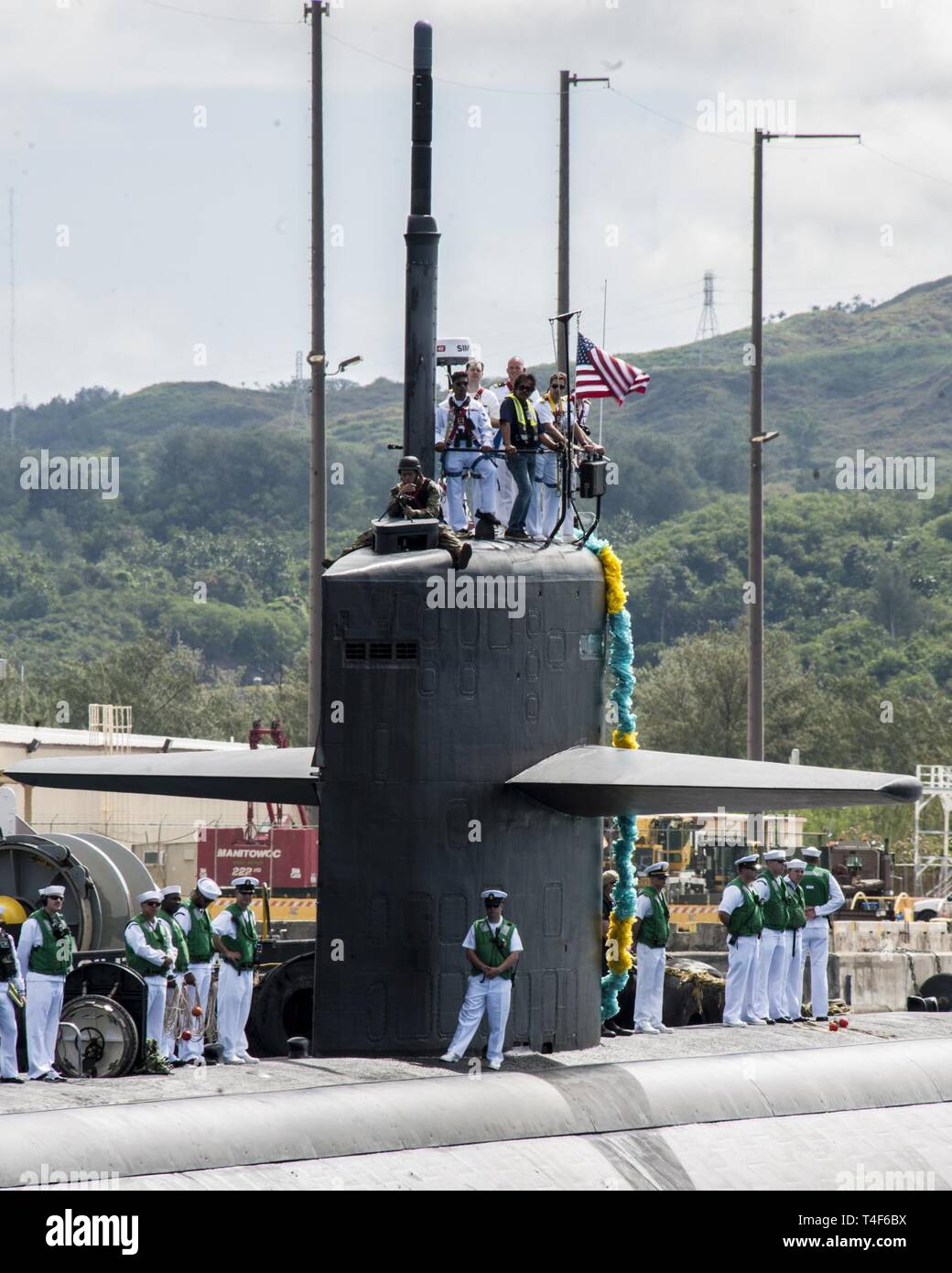 SANTA RITA, Guam (Mar. 29, 2019) -- Sailors of the USS Key West (SSN ...