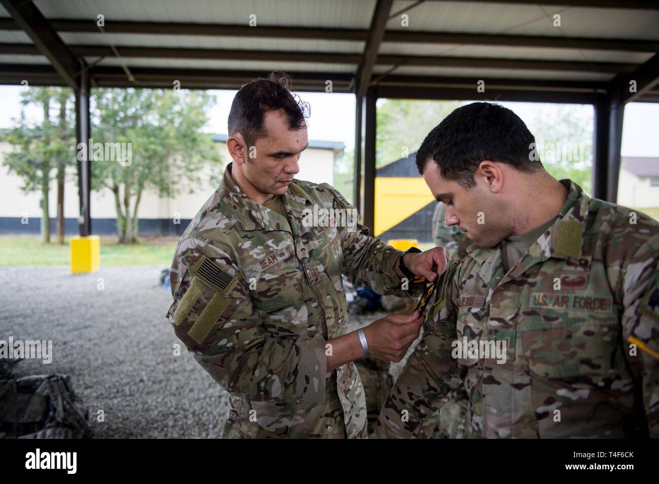U.S. Air Force Master Sgt. Sean Deam, Charlie flight chief, and Staff ...