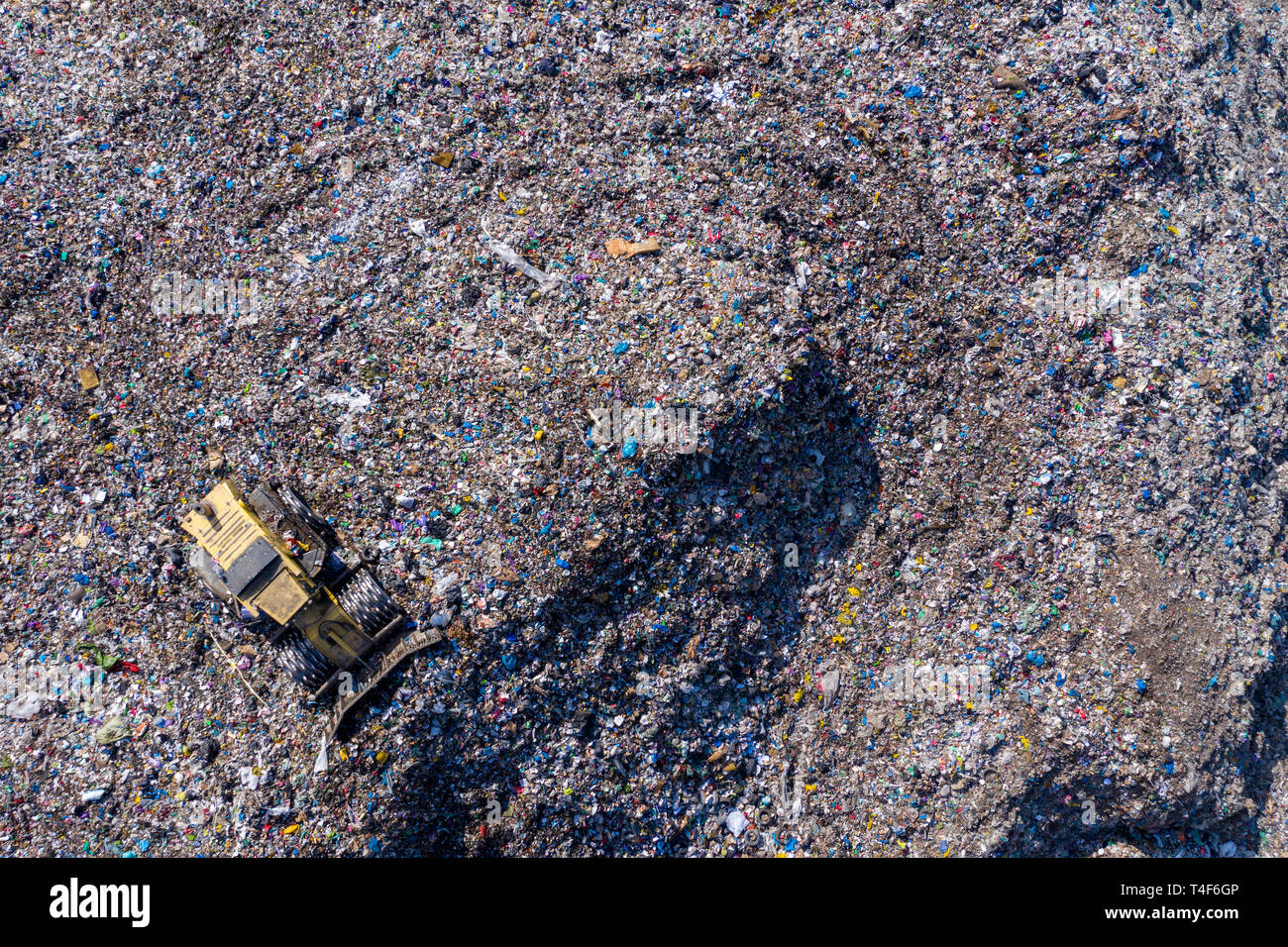 Excavator on a dumping ground hi-res stock photography and images - Alamy
