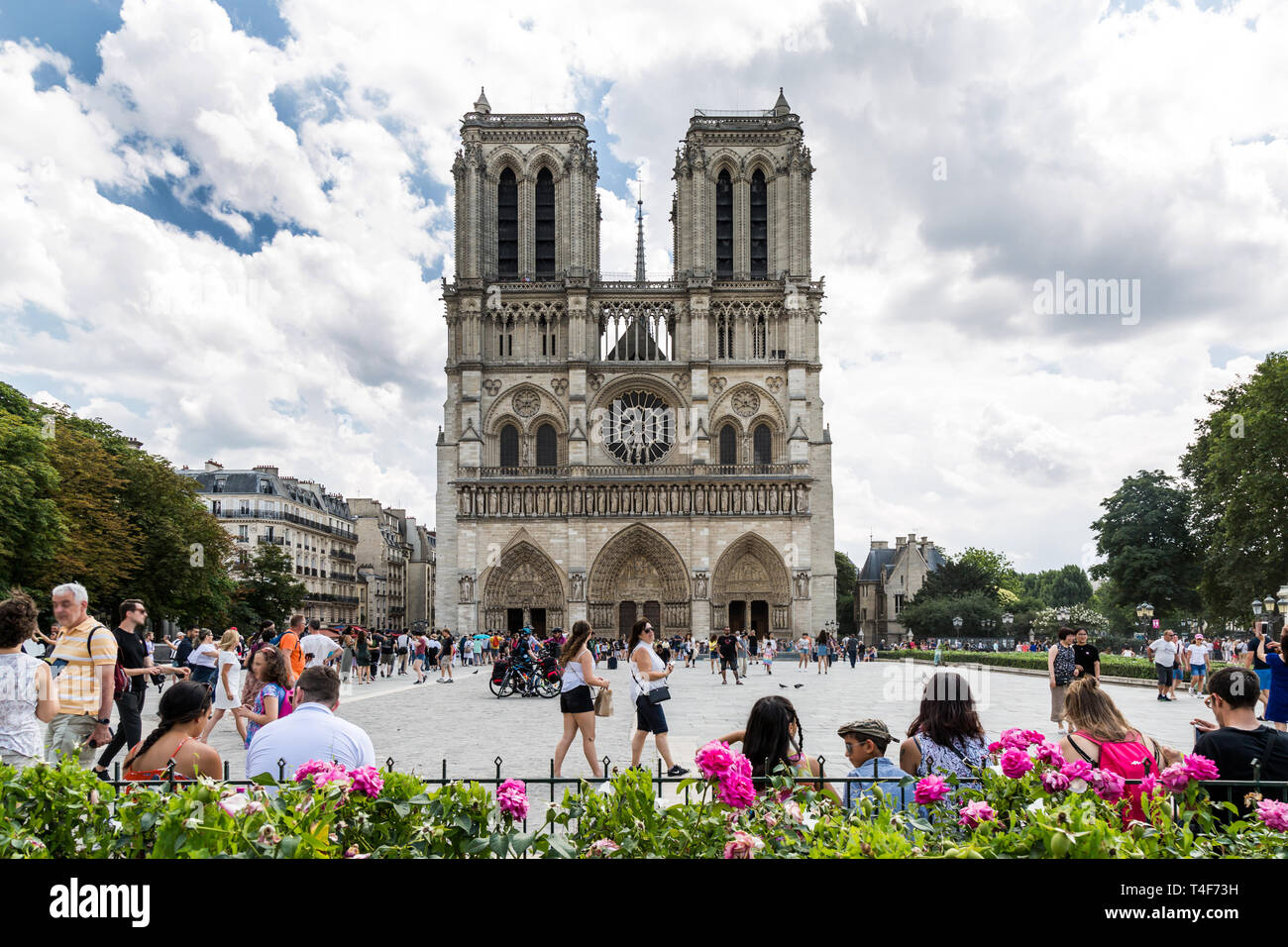 Historical Paris views with Notre dame de Paris and some others ...