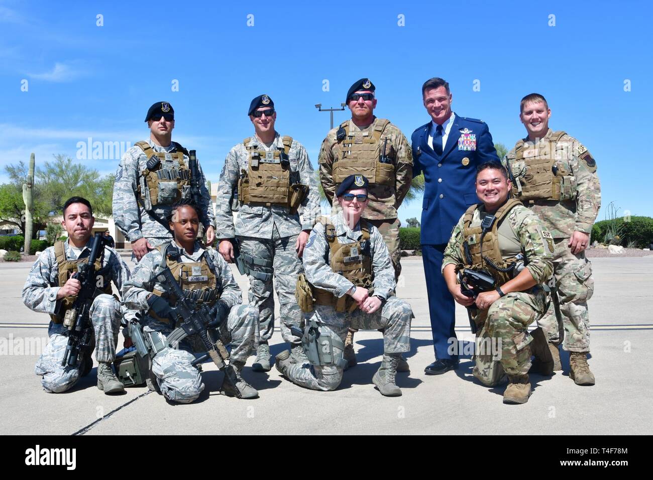 U.S Air Force Col. Mike Drowley, 355th Wing commander, poses for a ...