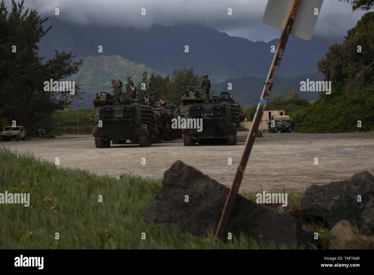 U.S. Marines with Combat Assault Company, 3d Marine Regiment, prepare ...