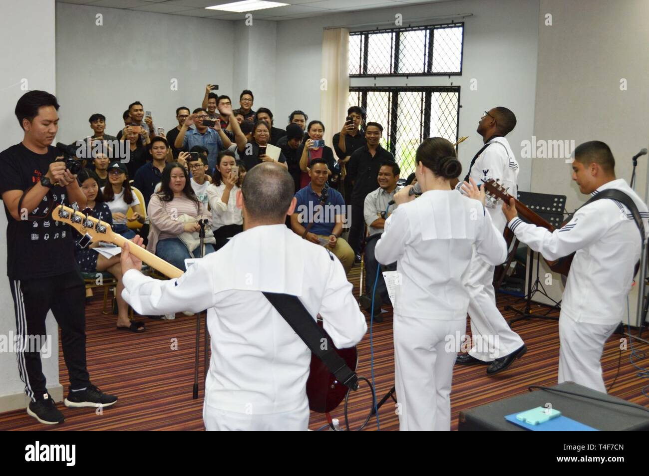 U.S. 7th Fleet Band performs at Faculty of Humanities, Arts and ...