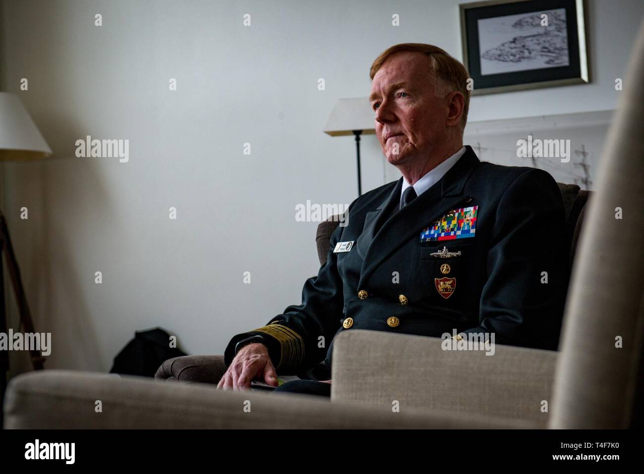 Norway (April 10, 2019) Adm. James G. Foggo III, commander of U.S ...