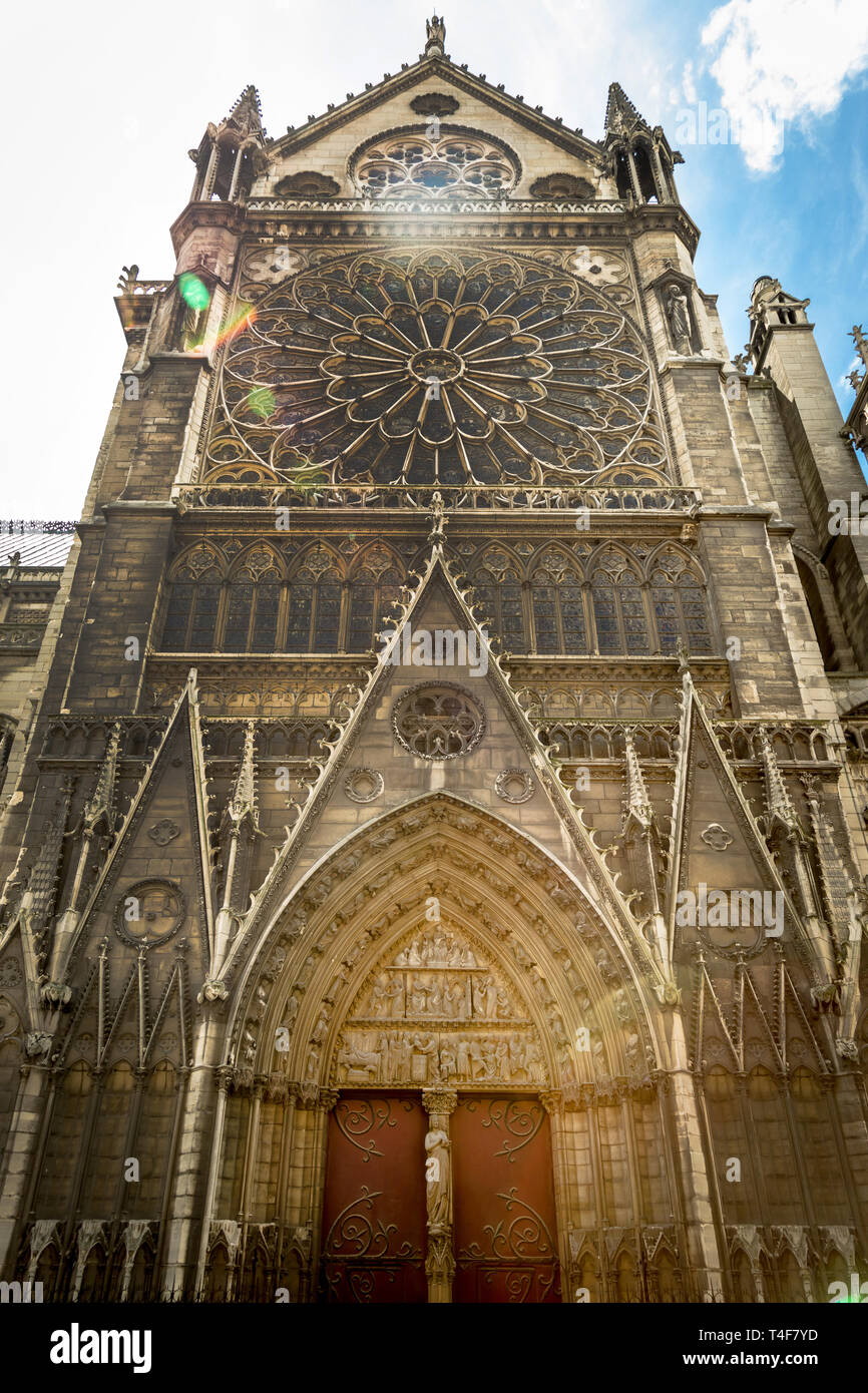 Historical Paris views with Notre dame de Paris and some others ...