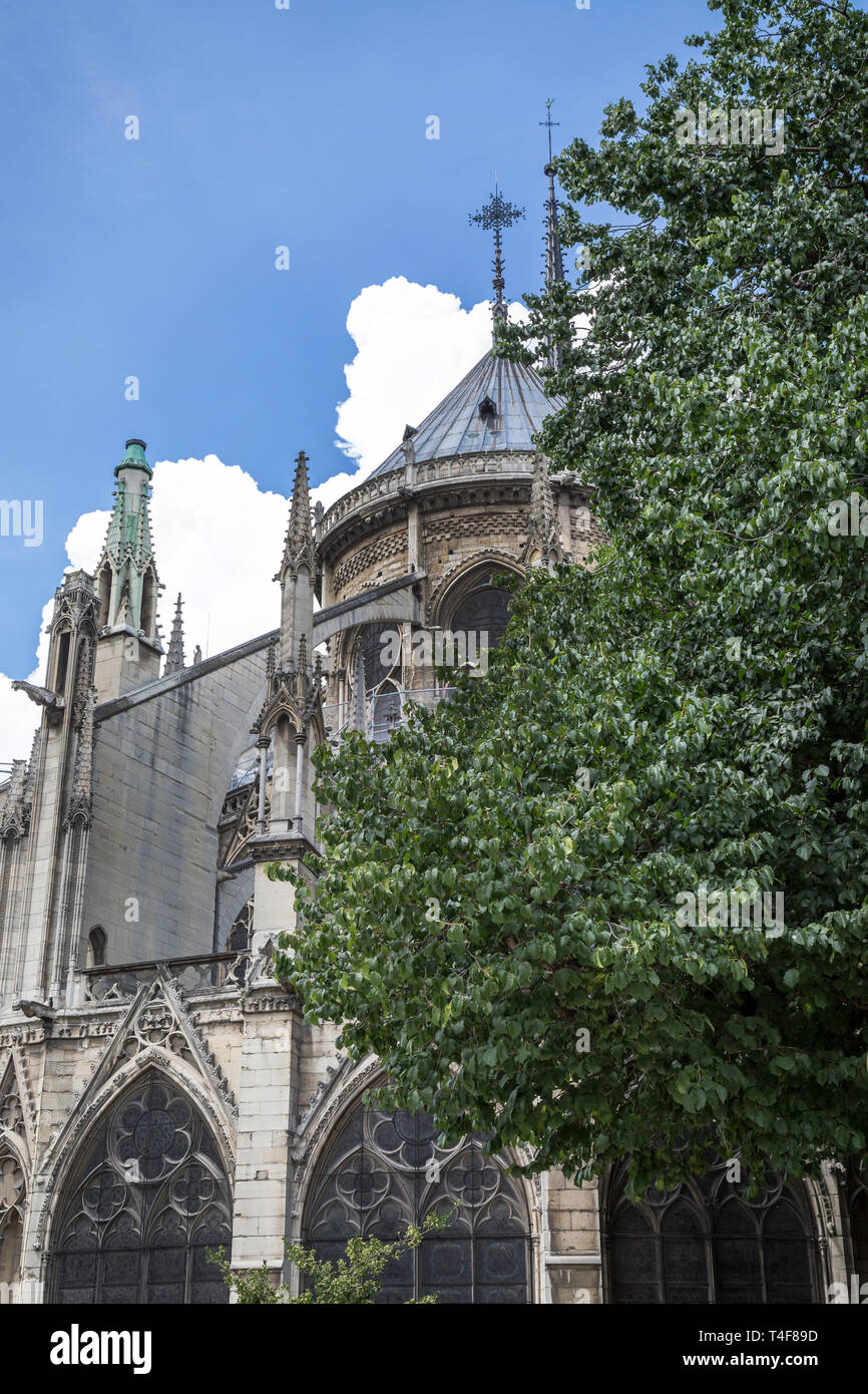 Historical Paris views with Notre dame de Paris and some others ...