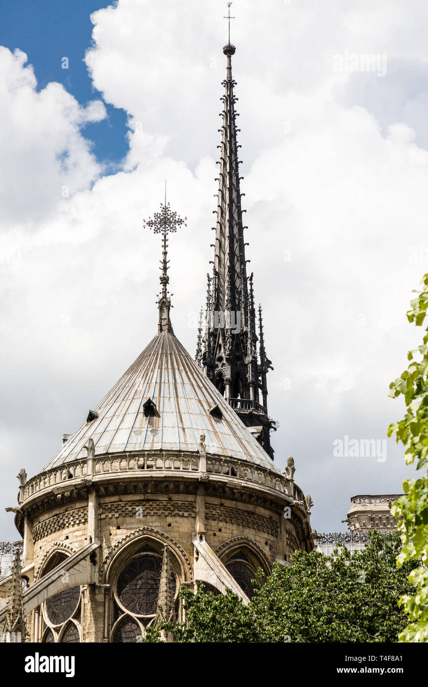 Historical Paris views with Notre dame de Paris and some others ...