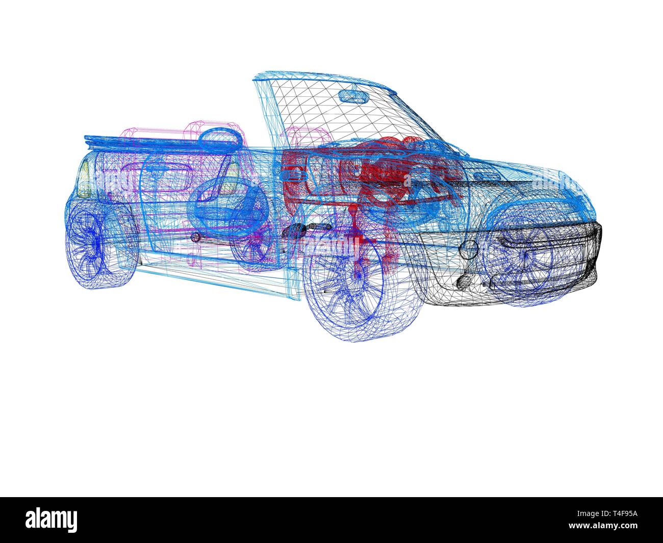 3d model cars Stock Photo - Alamy