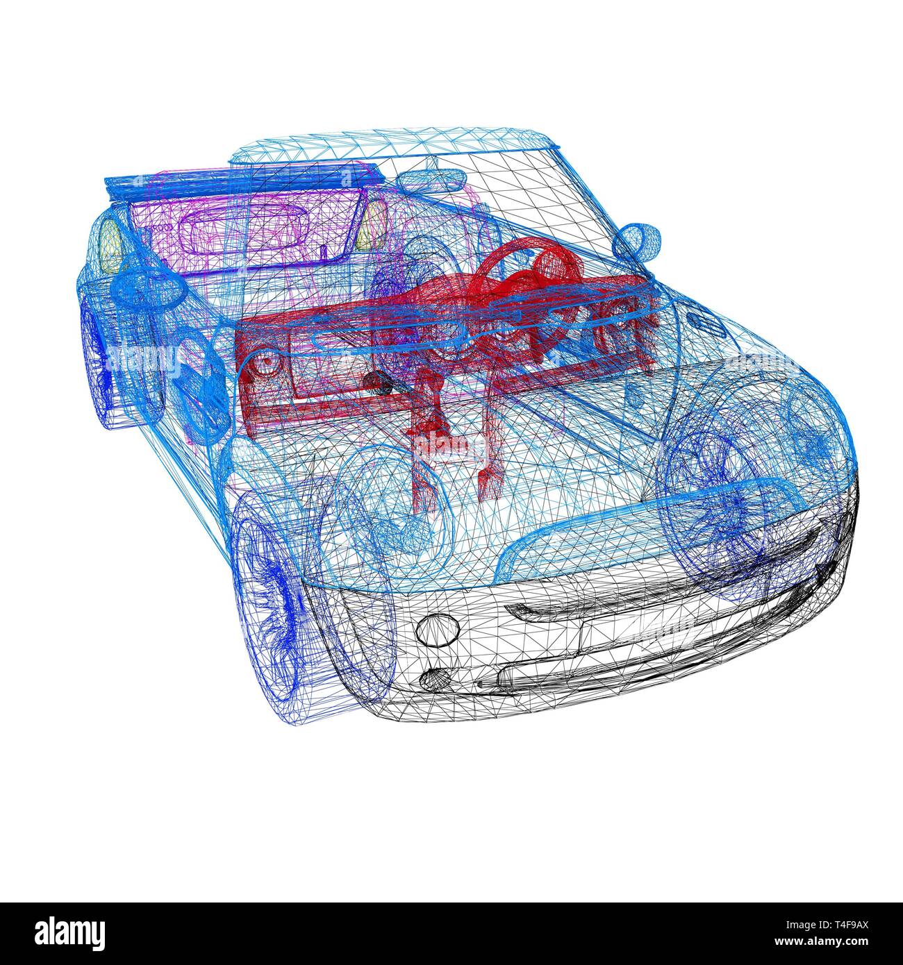 3d model cars Stock Photo - Alamy