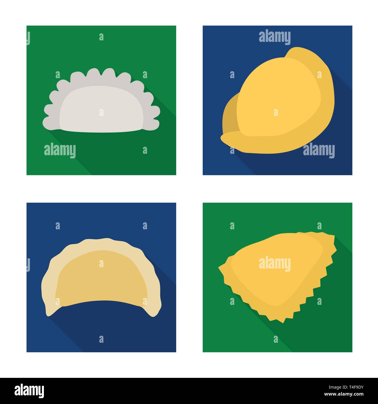 Vector illustration of products and cooking symbol. Set of products and ...