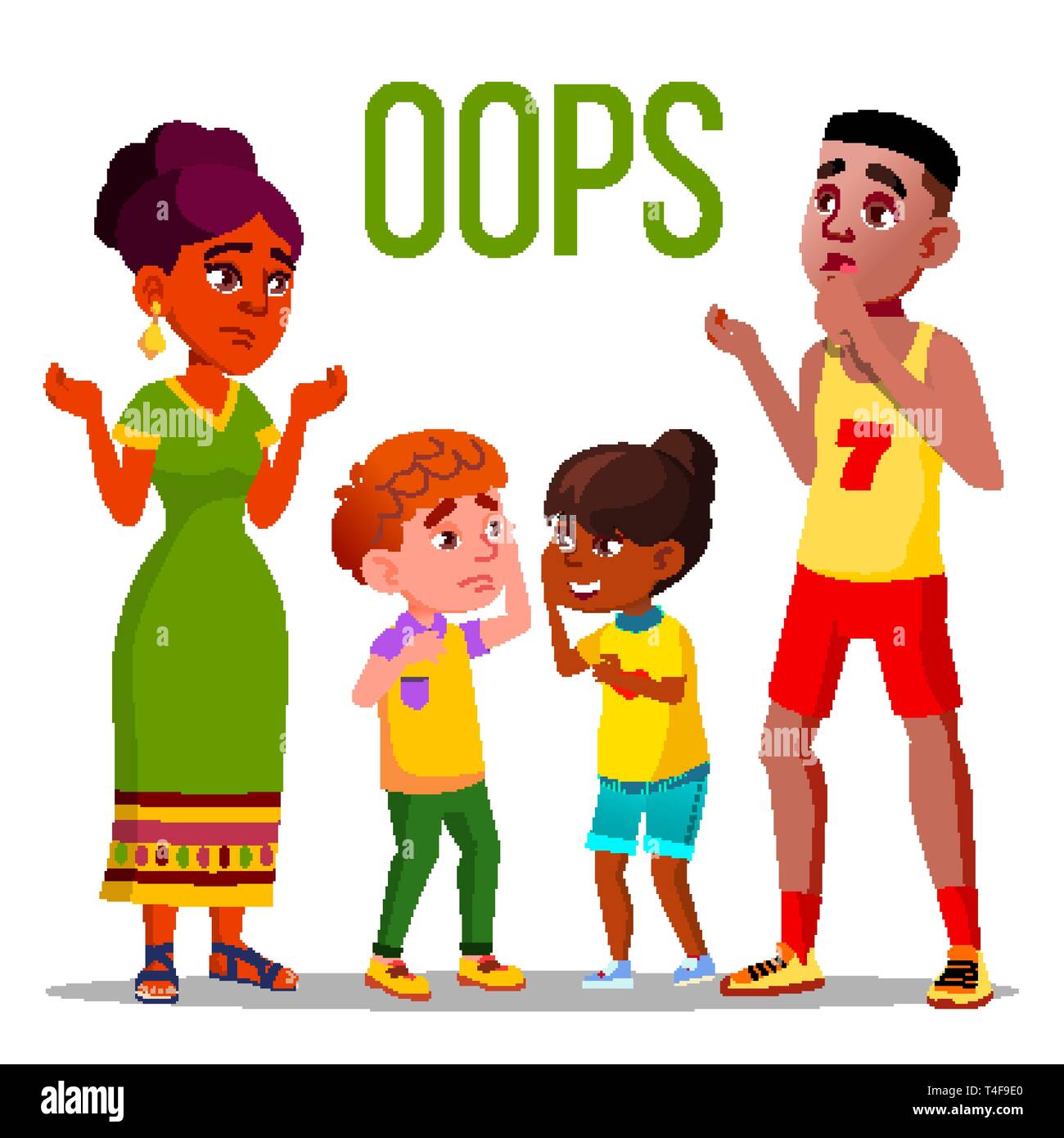 Problem Reaction, Oops Vector Word Concept Banner Stock Vector Image ...