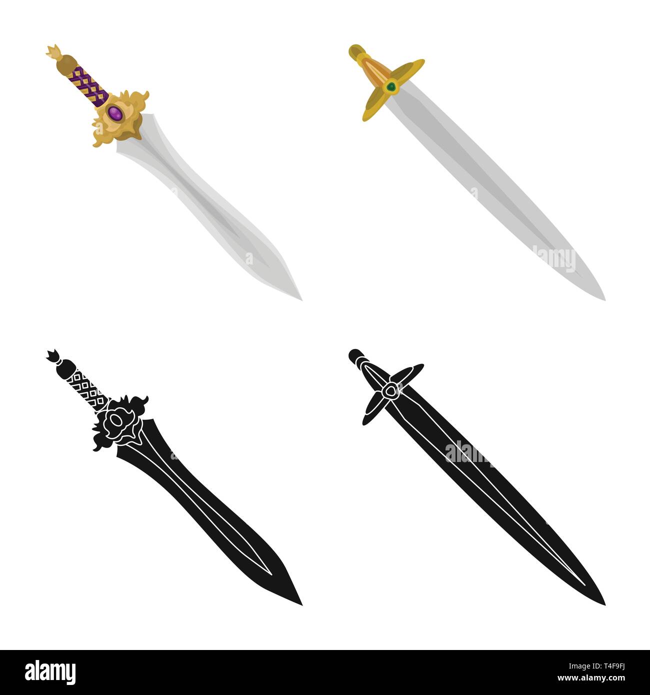 Roman sword, engraving Stock Vector Images - Alamy