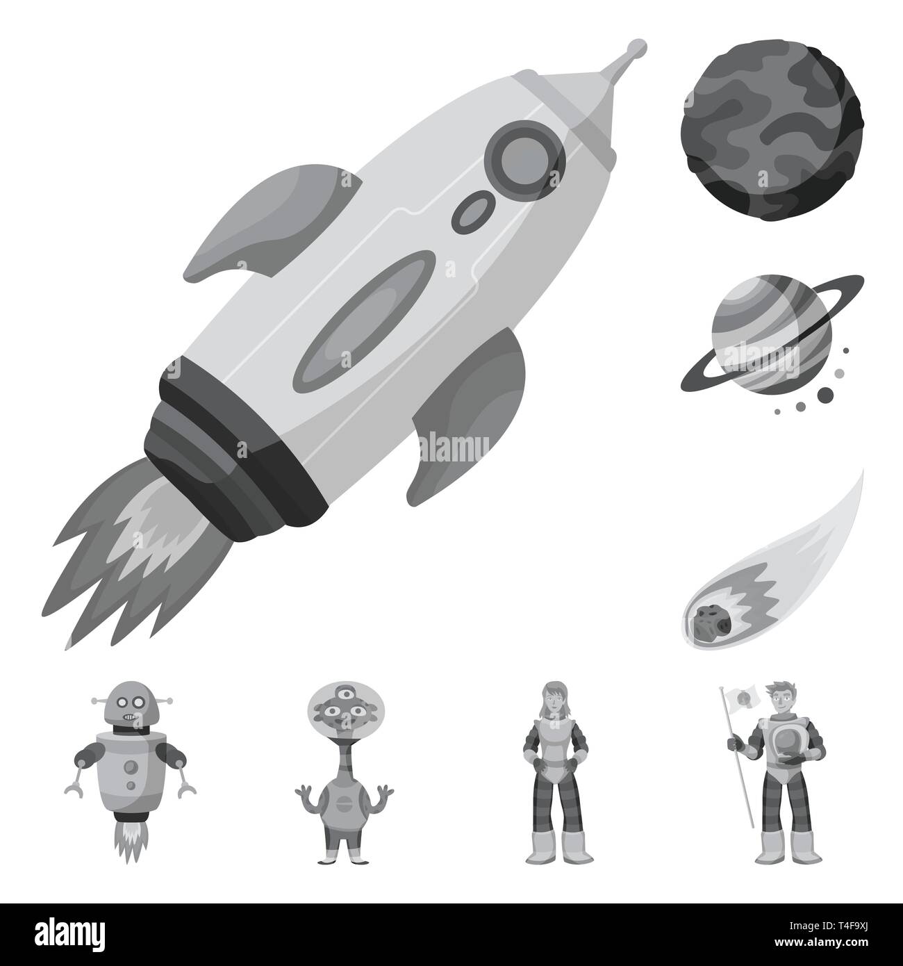 rocket,planet,comet,robot,alien,astronaut,launch,mars,system,asteroid ...