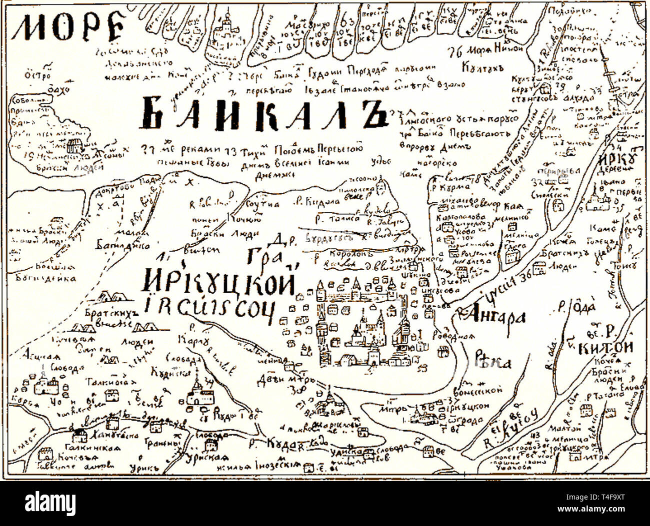 Map of irkutsk hi-res stock photography and images - Alamy