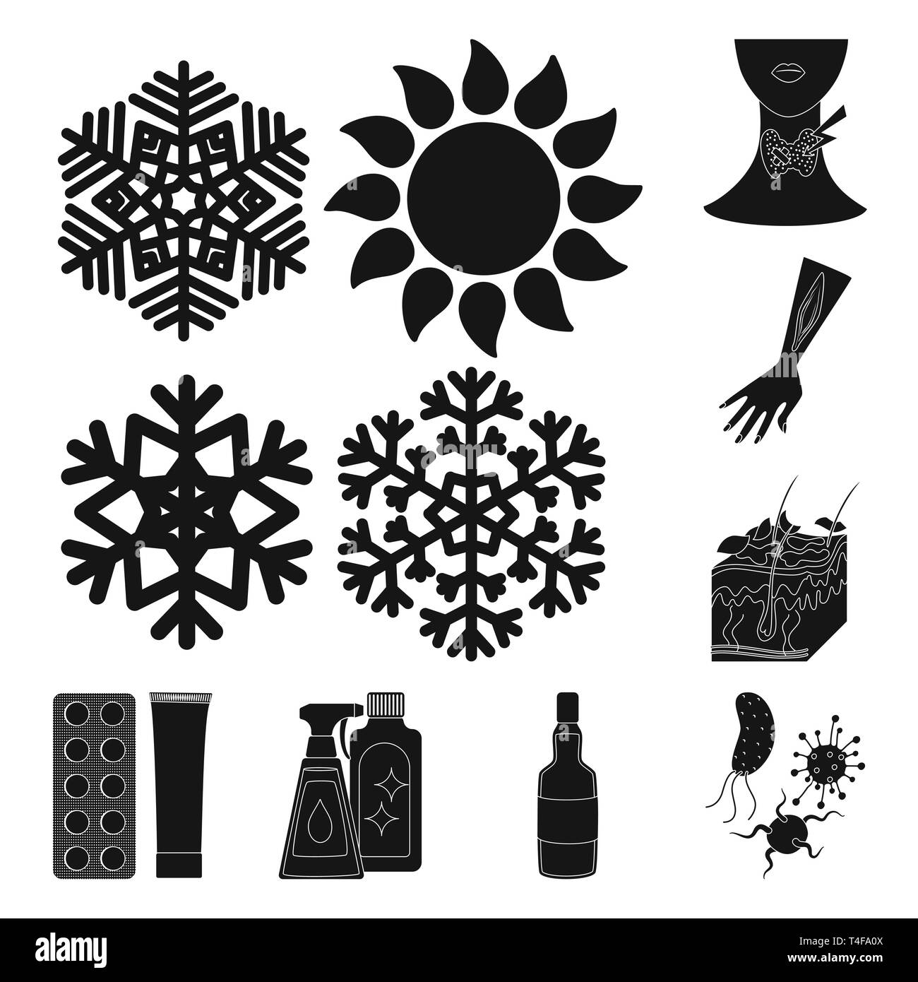 snowflake,endocrine,injury,skin,pill,chemical,bottle,falling,system,arm ...