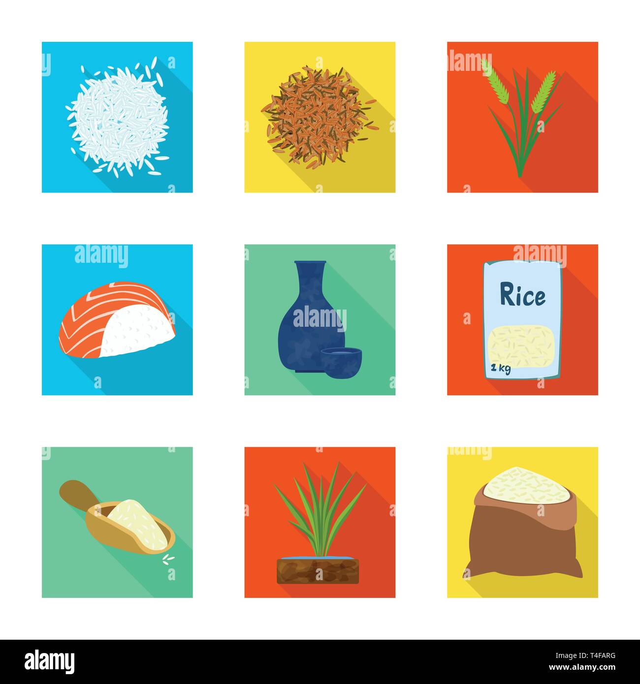 Land of fish and rice Stock Vector Images - Alamy