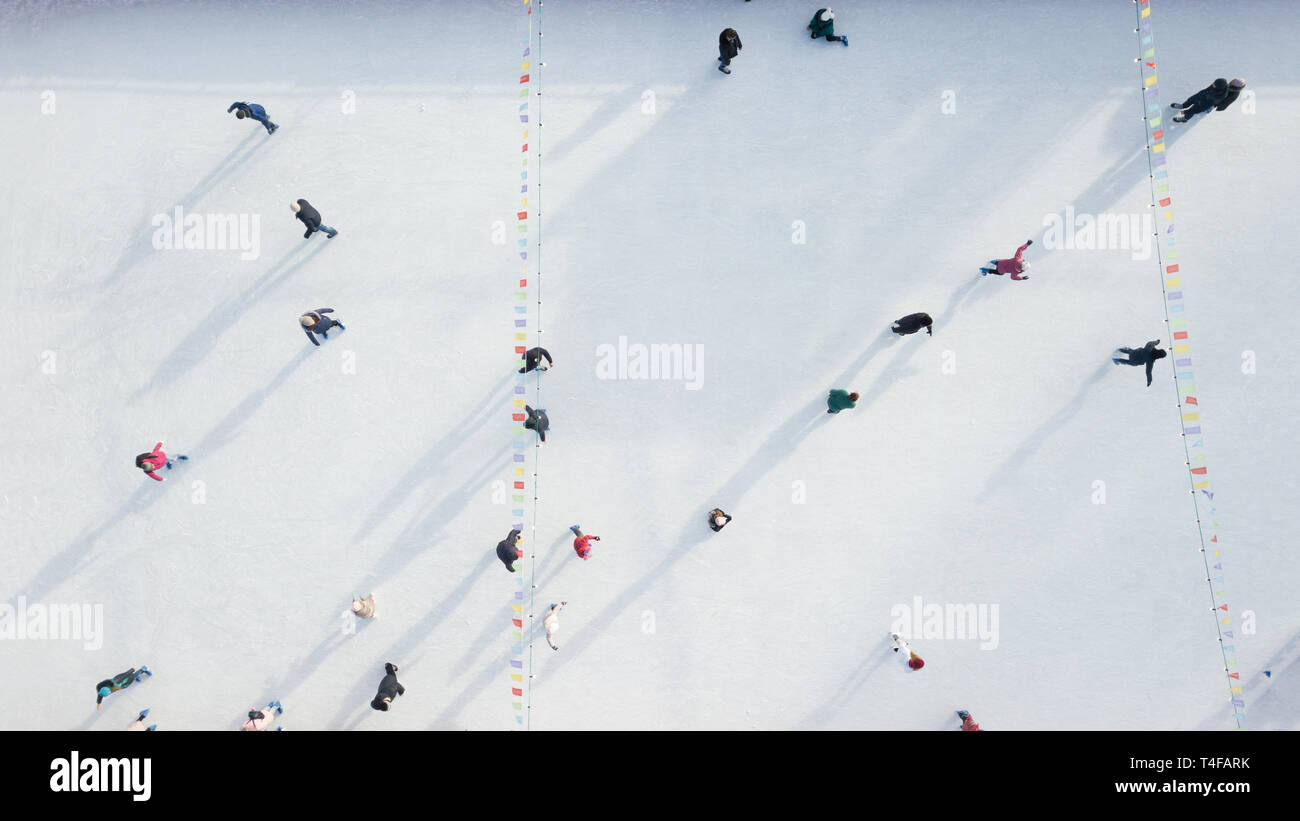 Ice hockey rink top view hi-res stock photography and images - Alamy