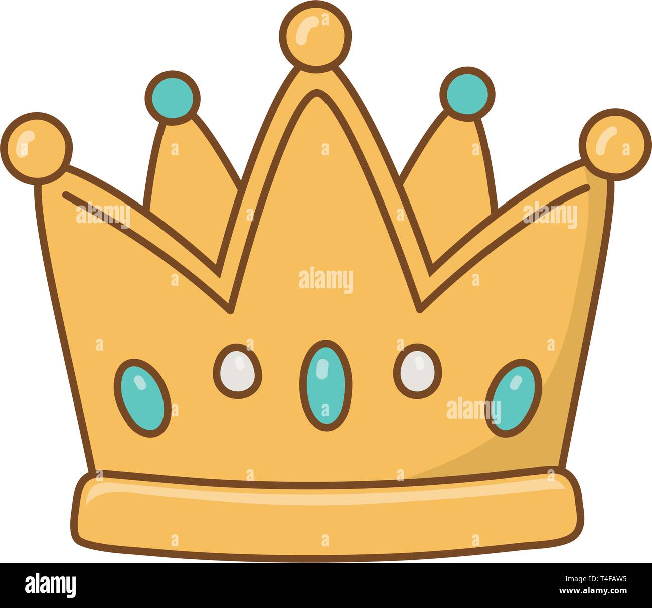 crown icon cartoon isolated vector illustration graphic design Stock ...