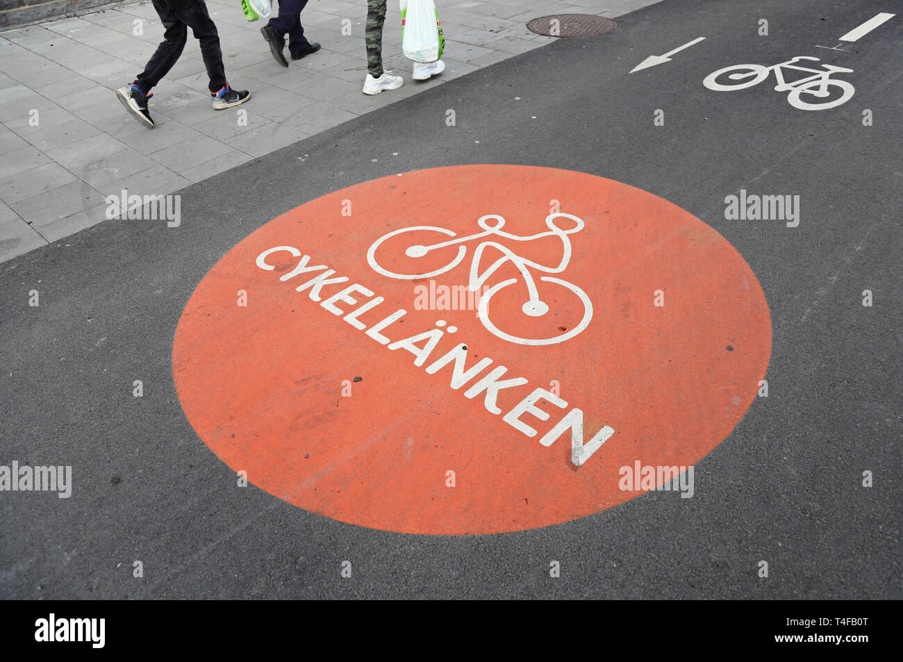 Cykelbana/ cycle path Stock Photo - Alamy