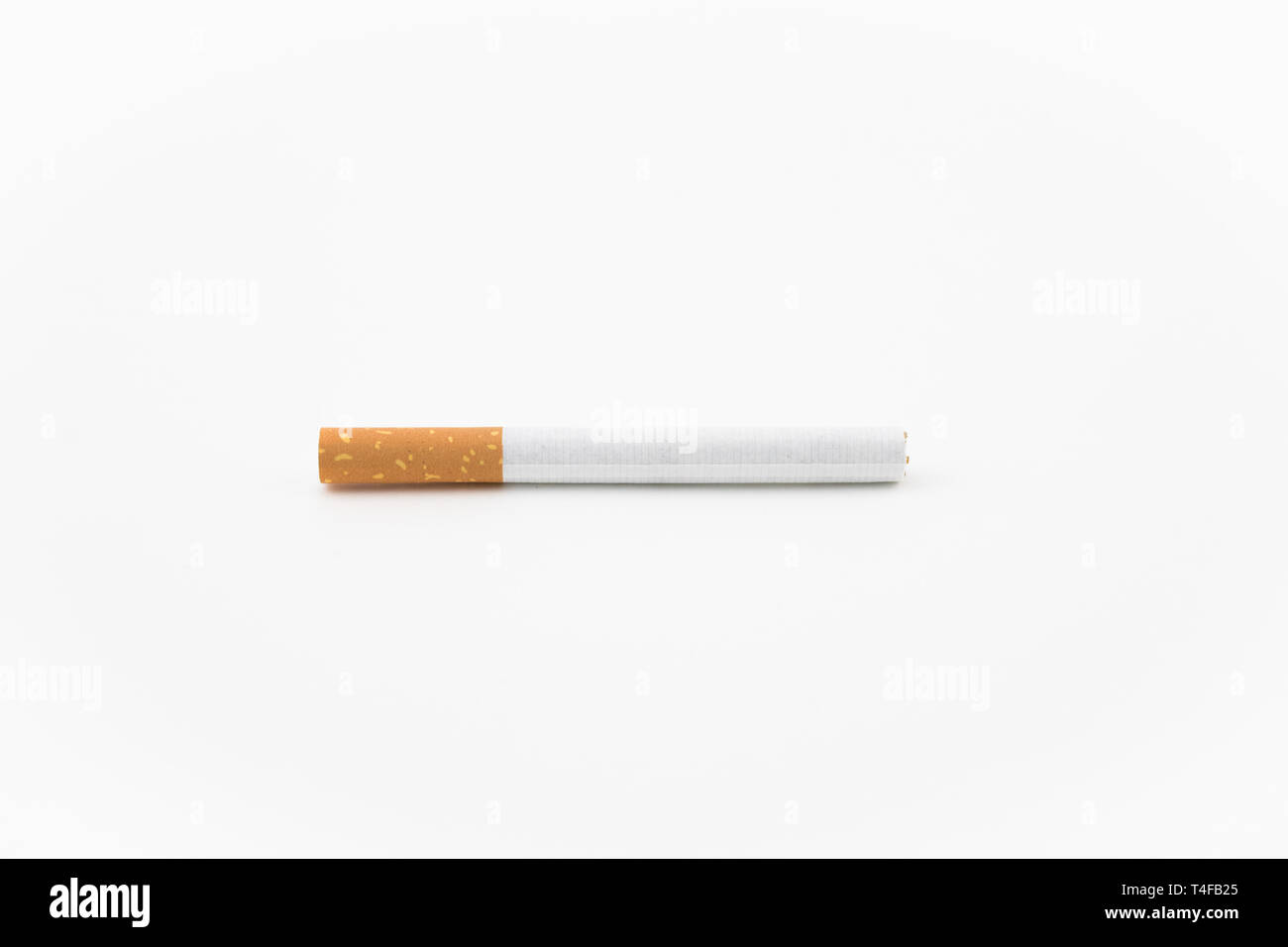 Cigar isolated on white background. Filtered cigarette. The tobacco can ...