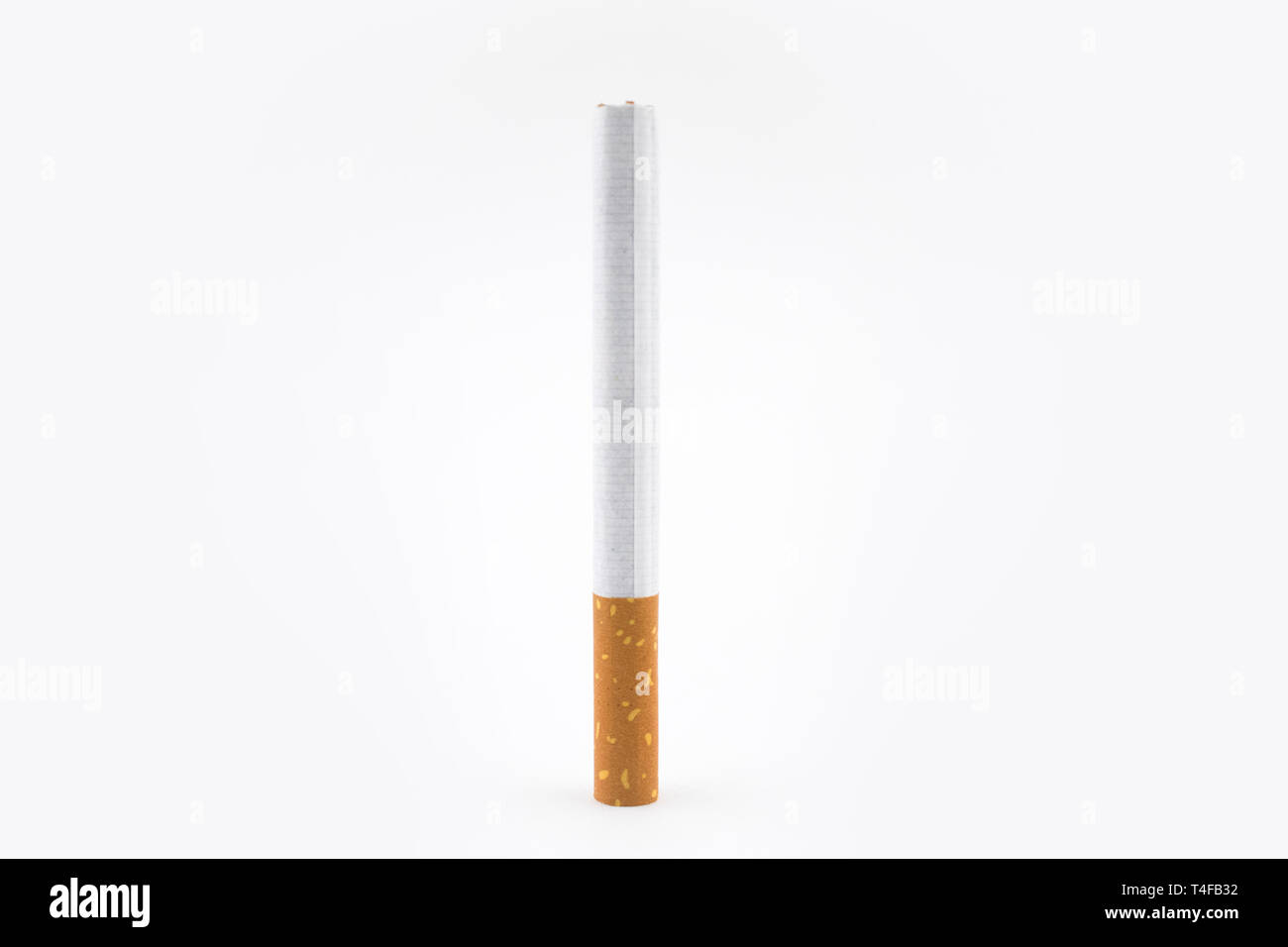 Cigar isolated on white background. Filtered cigarette. The tobacco can ...