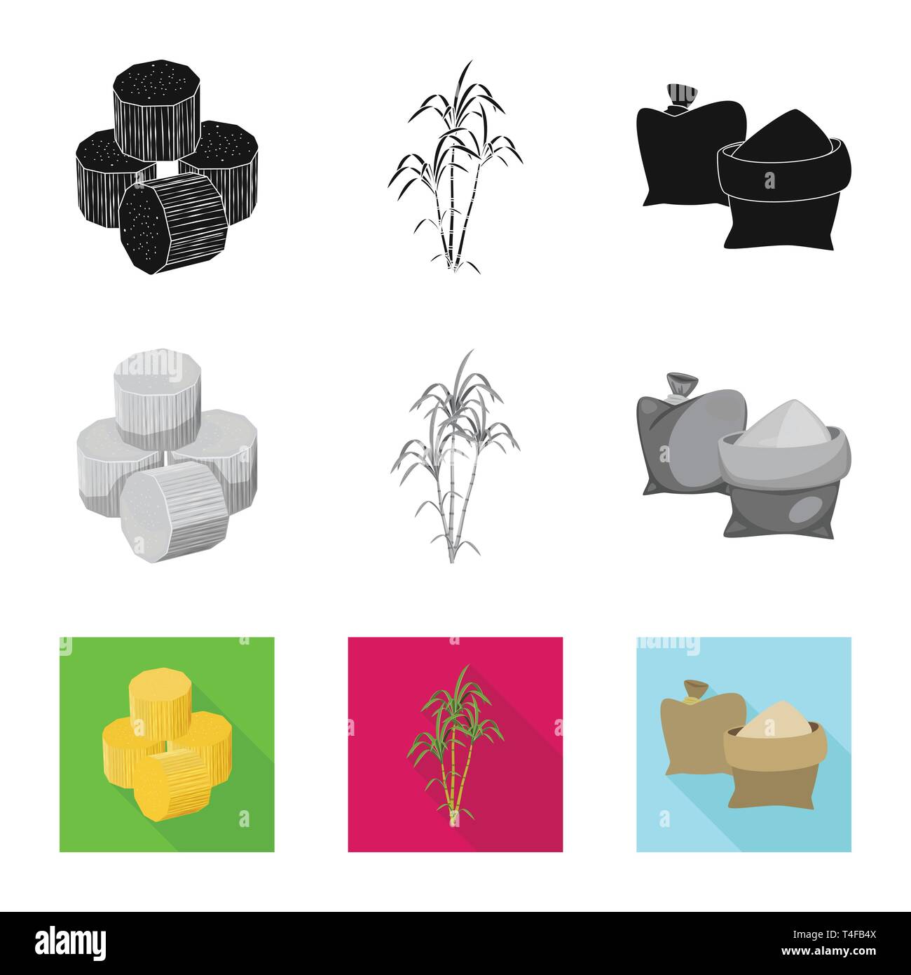 Vector illustration of farm and agriculture symbol. Set of farm and ...