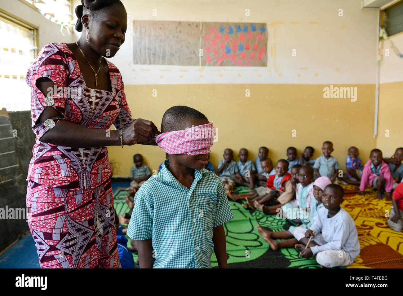 Blind child playing hi-res stock photography and images - Alamy