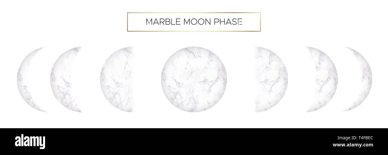 Moon phases Cut Out Stock Images & Pictures - Alamy