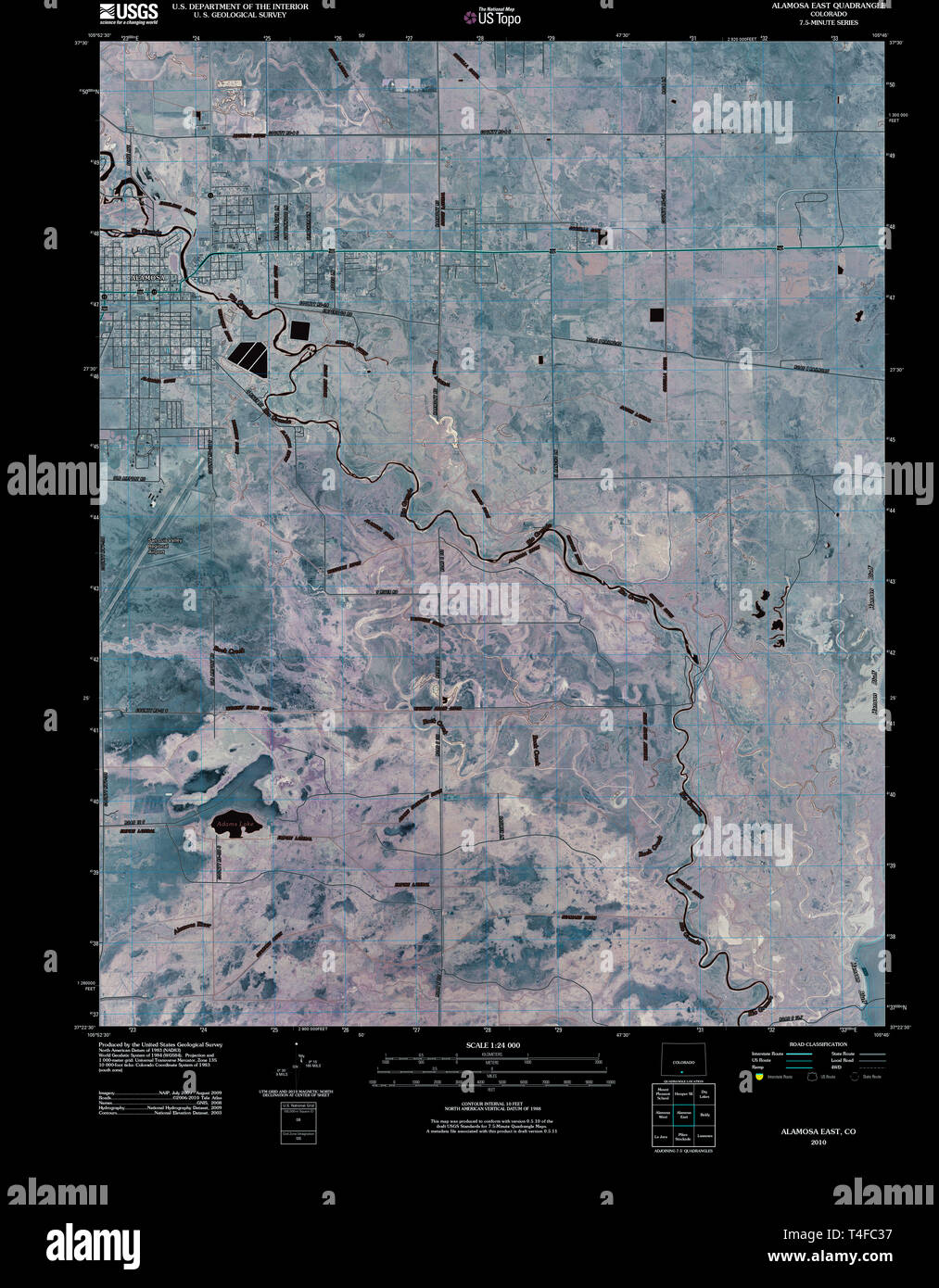 Alamosa map hi-res stock photography and images - Alamy
