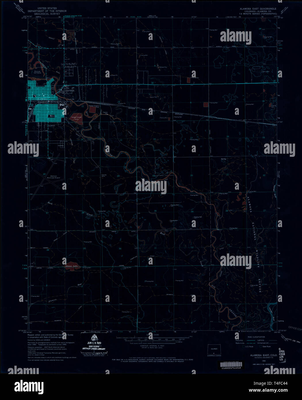 Alamosa map hi-res stock photography and images - Alamy