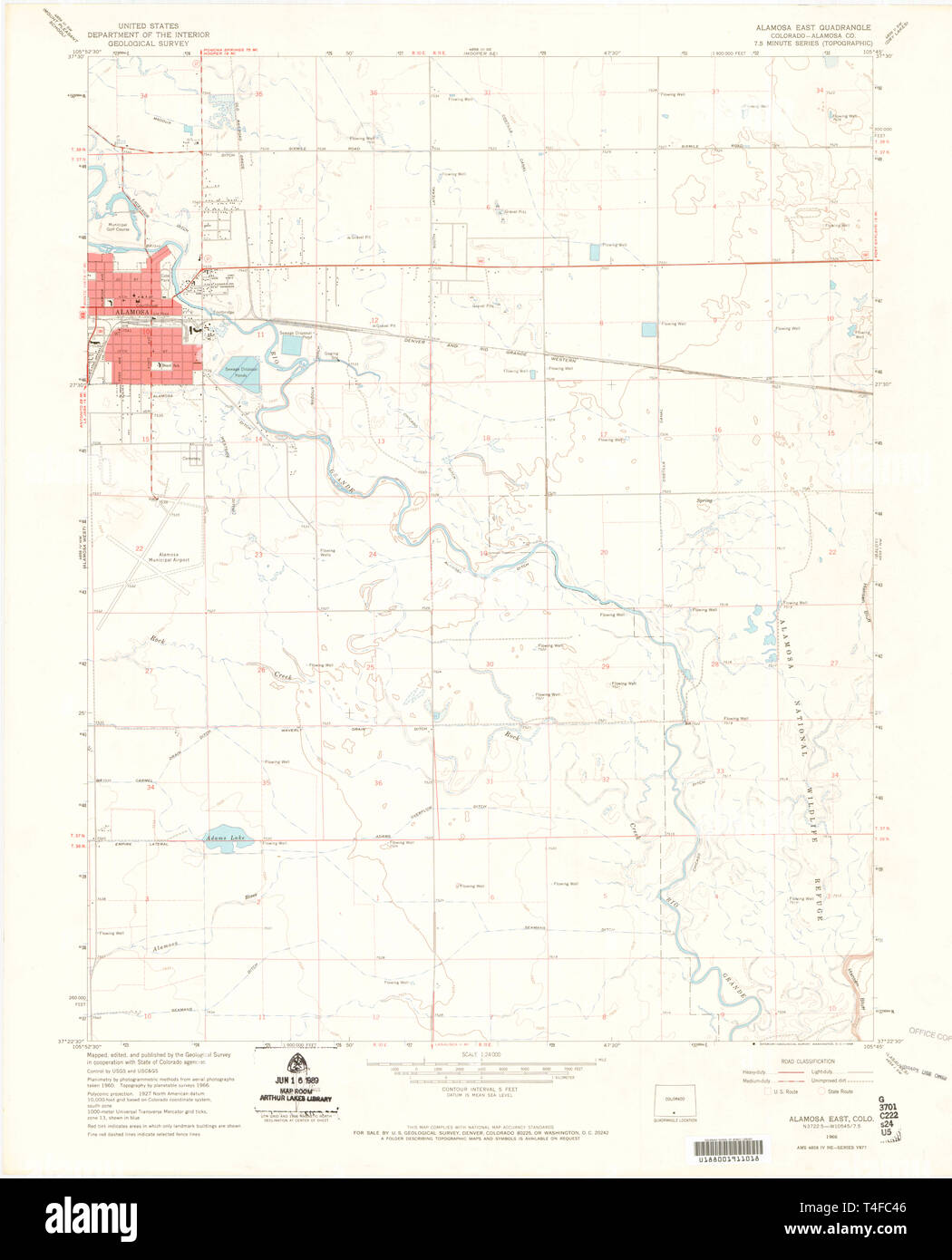 Alamosa map hi-res stock photography and images - Alamy