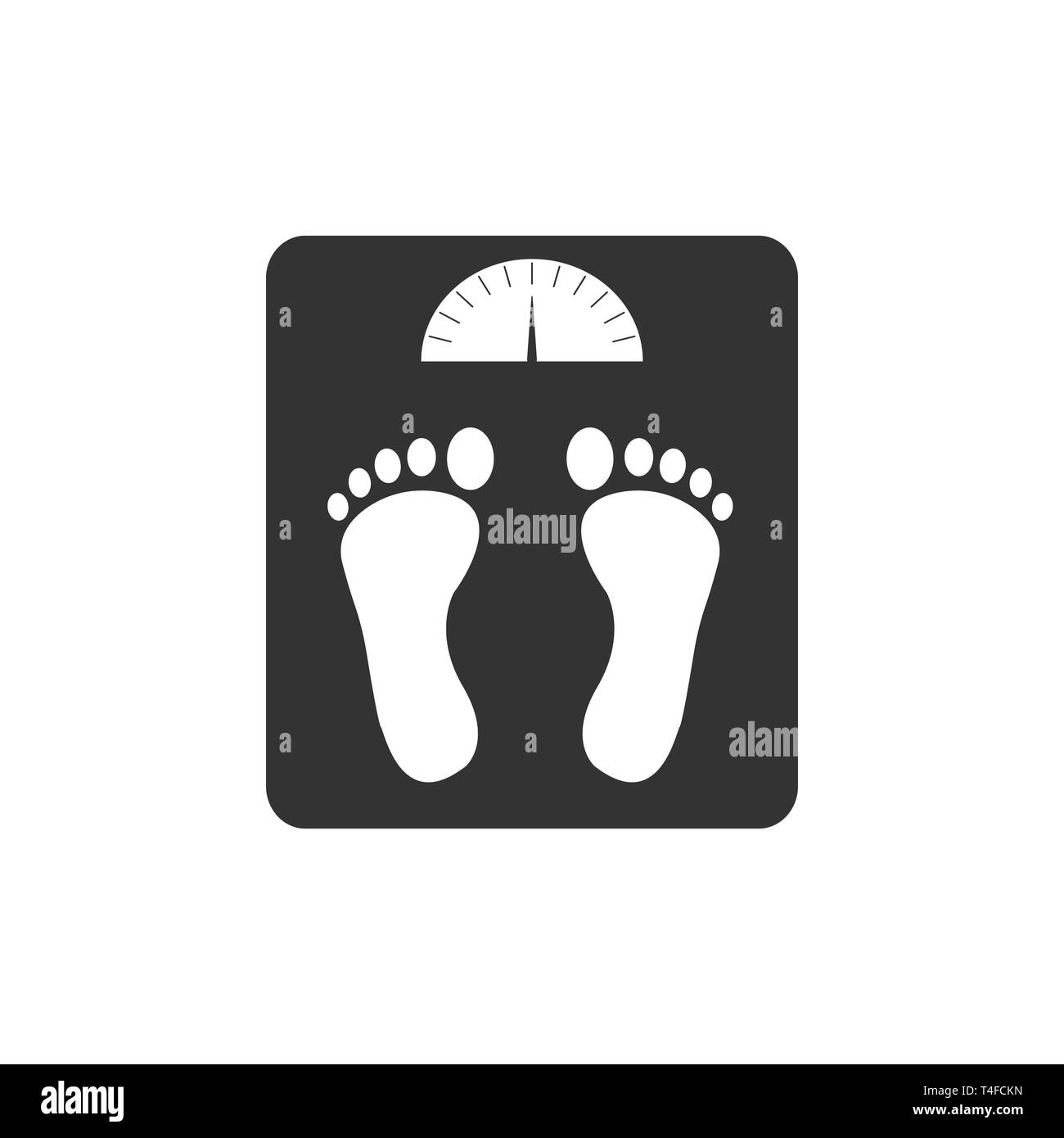 Vector illustration, flat design. Floor Scales icon Vector Stock Vector ...