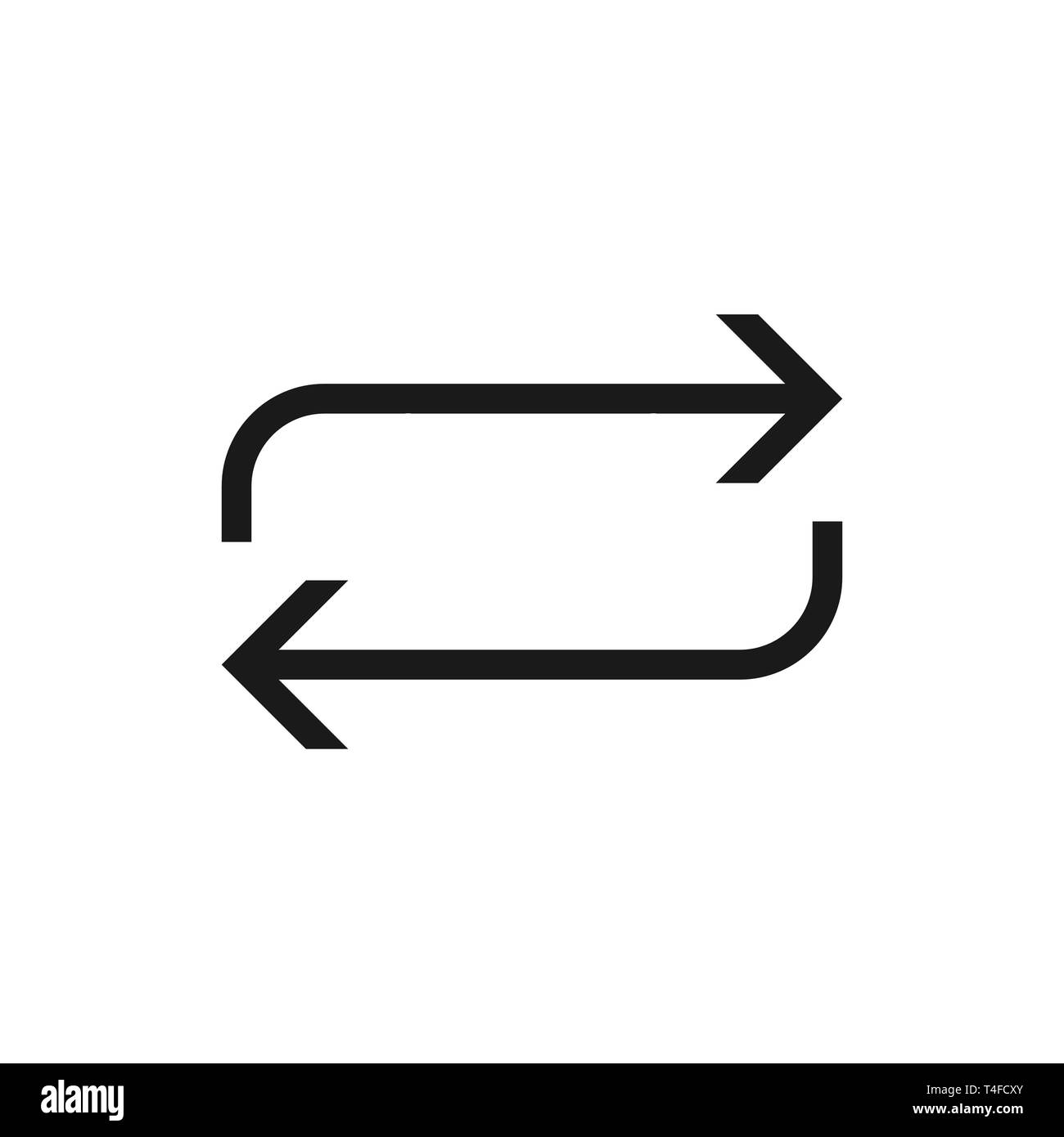 Arrow, refresh update icon flat vector Stock Vector Image & Art - Alamy