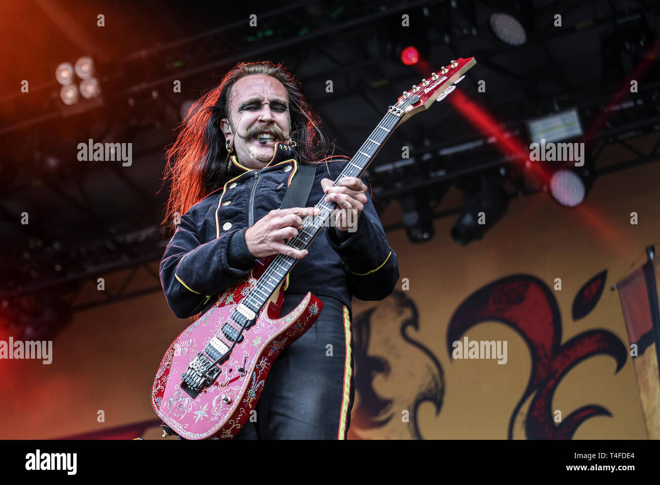 Norway, Kvinesdal - July 6, 2018. The Swedish heavy metal band Avatar ...