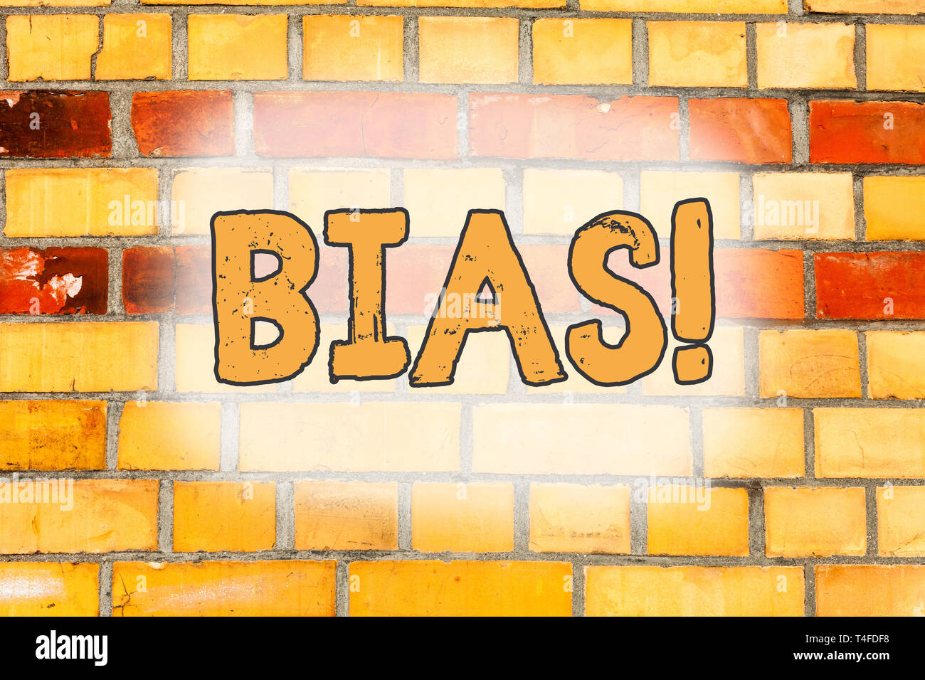 Writing note showing Bias. Business concept for inclination or ...