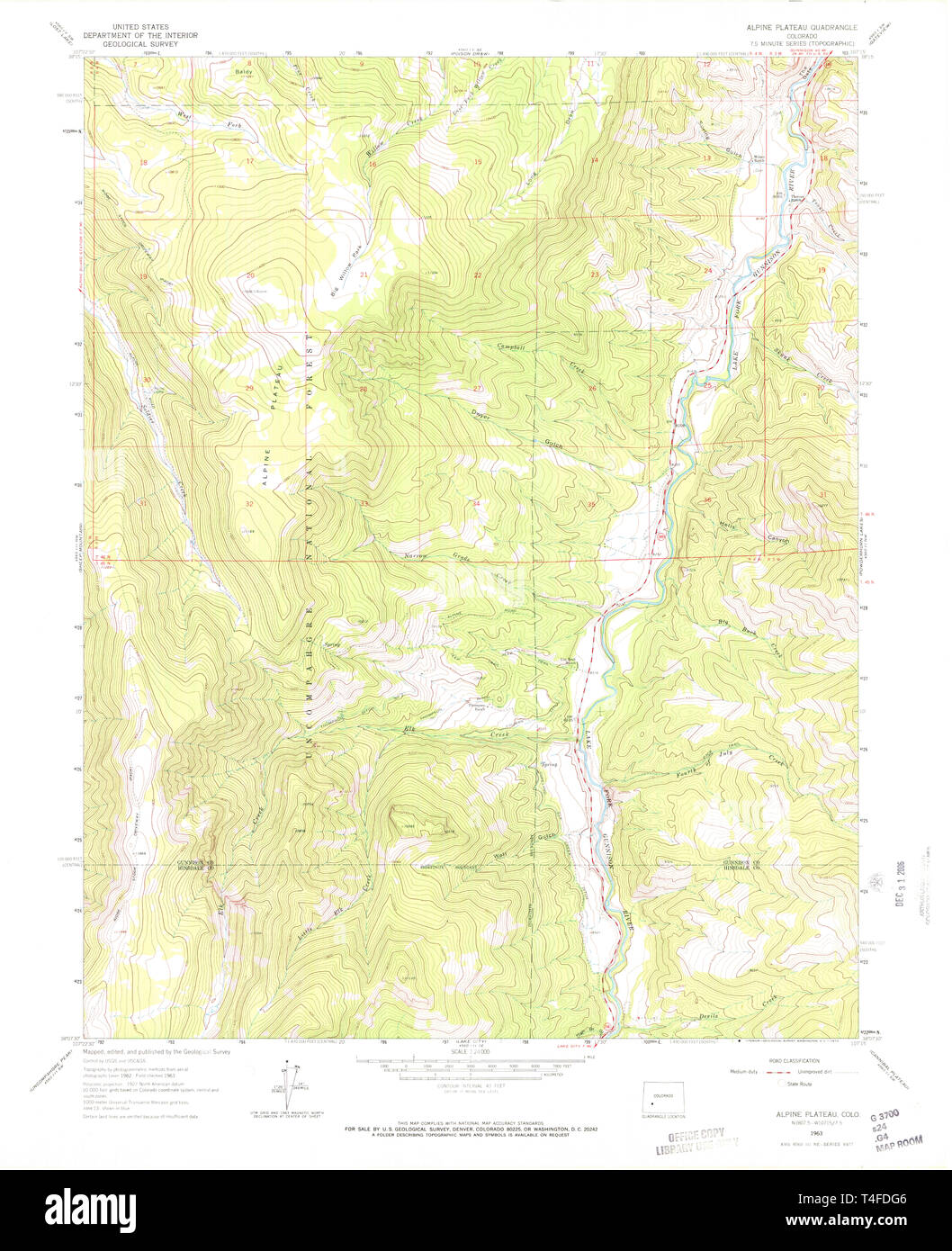 Colorado plateau map hi-res stock photography and images - Alamy