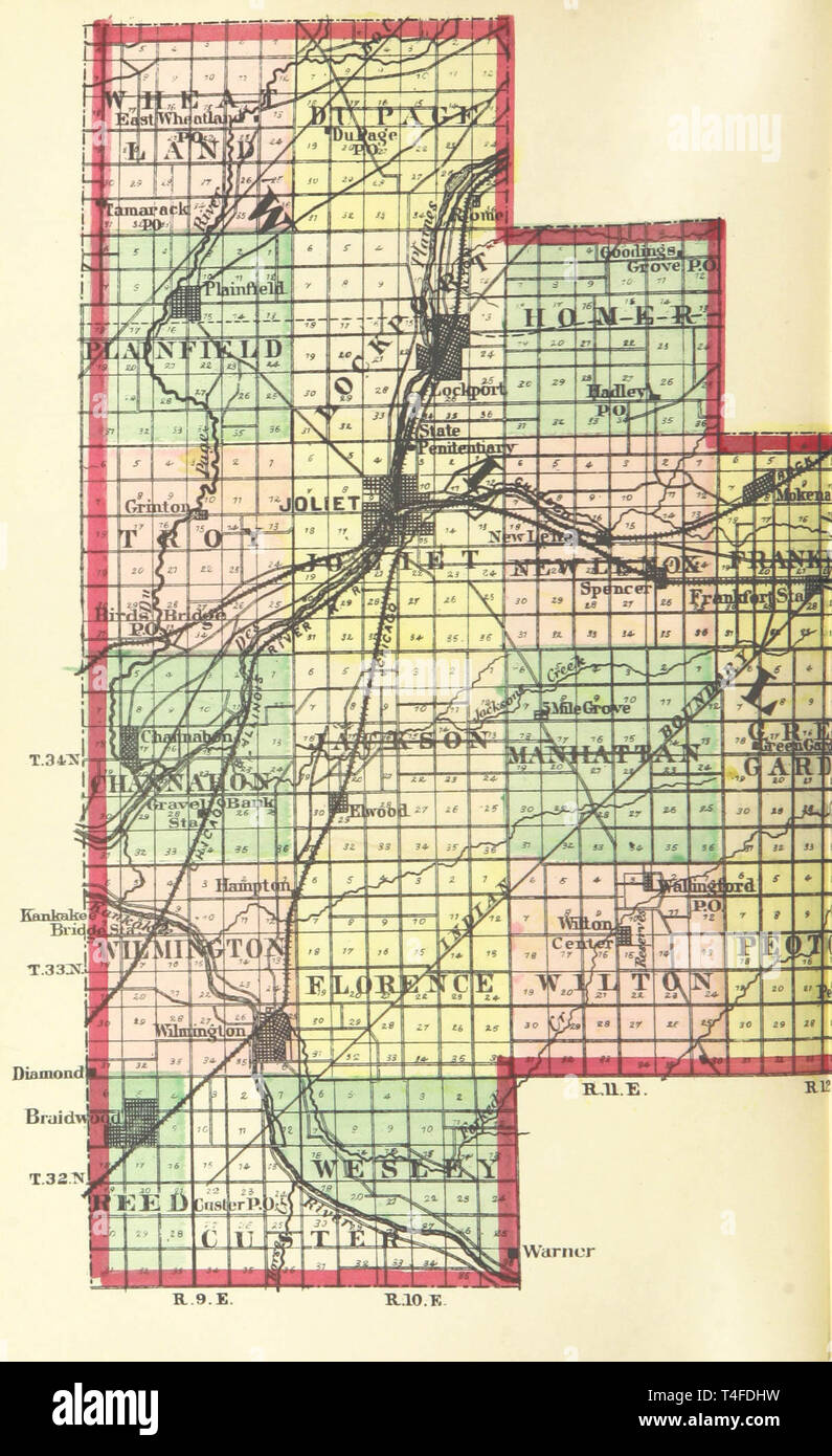 The history of Will County Illinois Stock Photo - Alamy