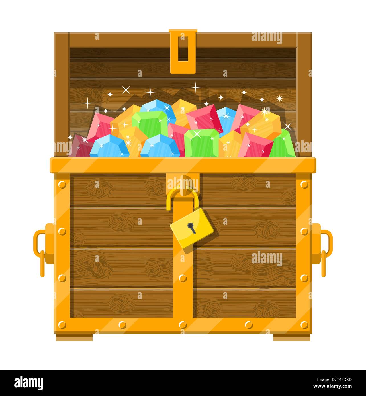 Jewelry box and diamonds Stock Vector Images - Alamy