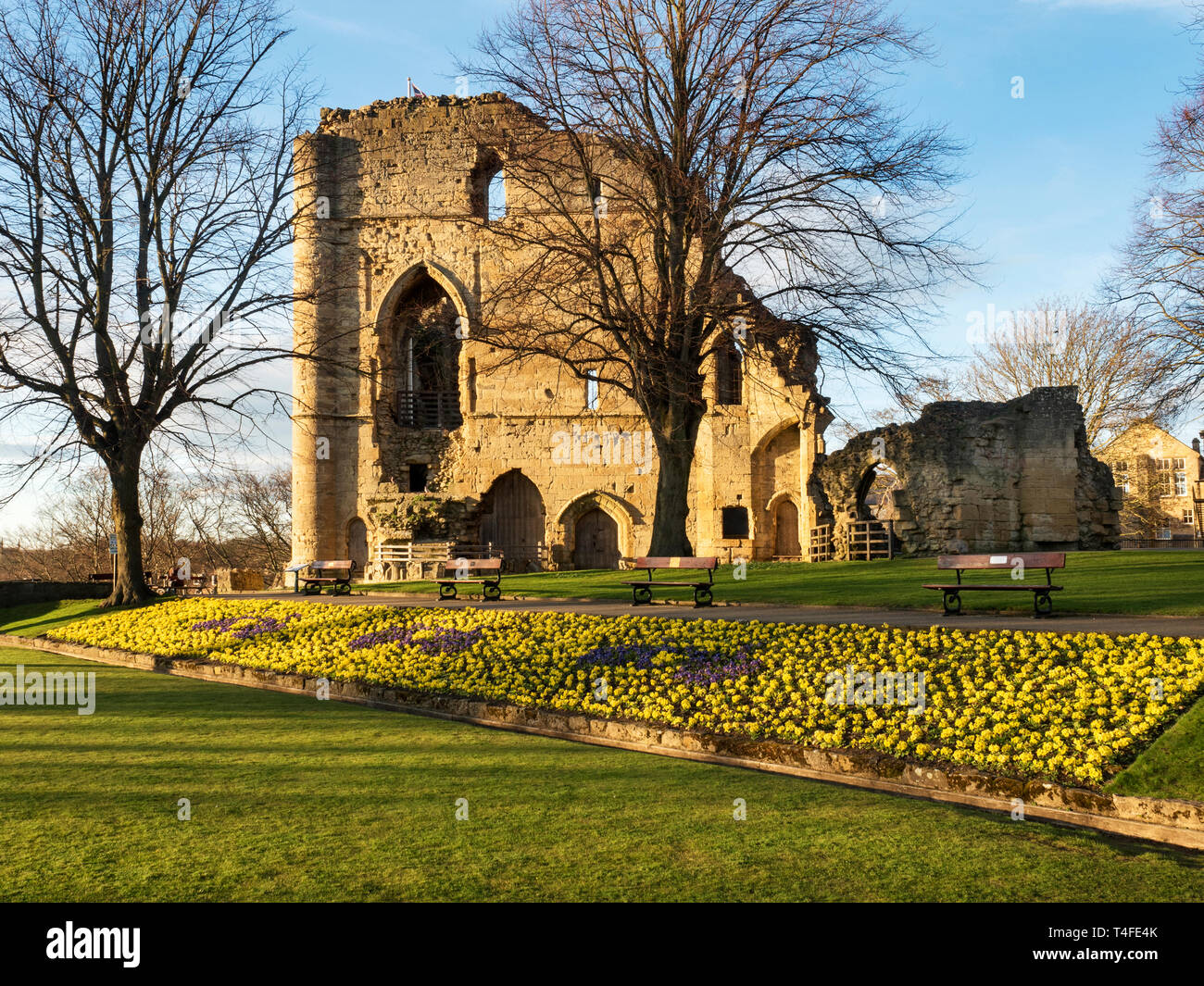 The Kings Tower at Knaresborough Castle in Spring Knaresborough ...